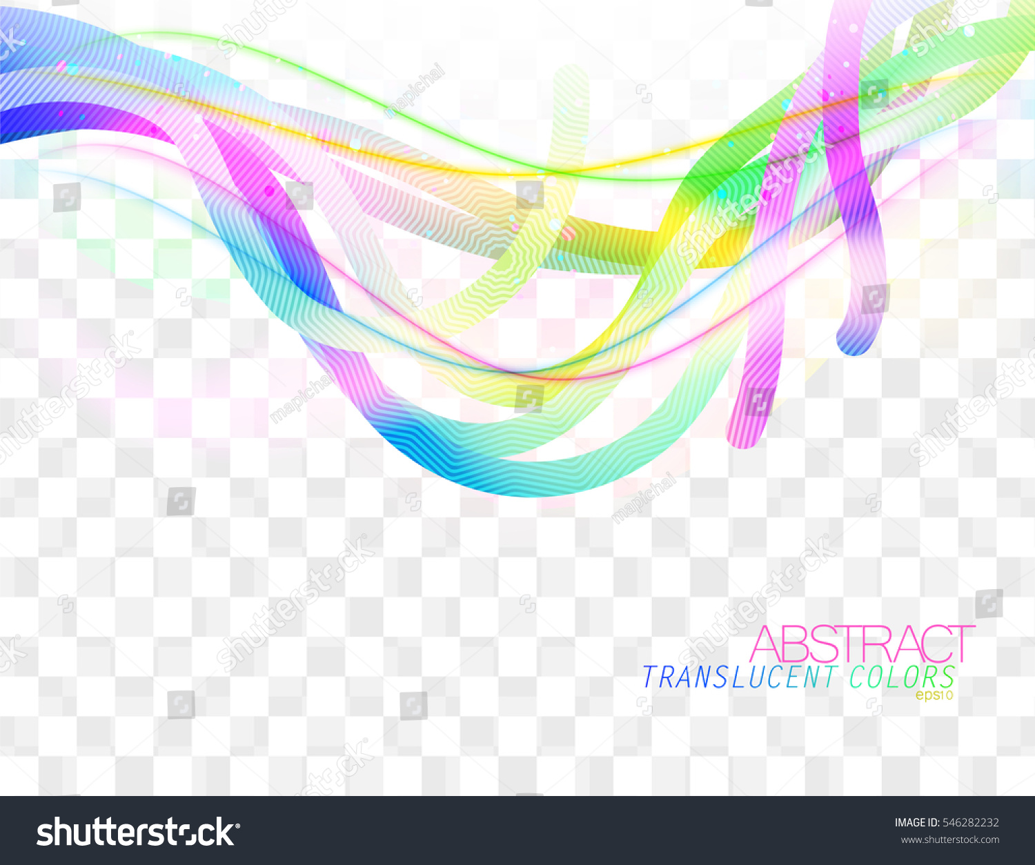 Beautiful Translucent Colors Scene Vector Abstract Stock Vector ...