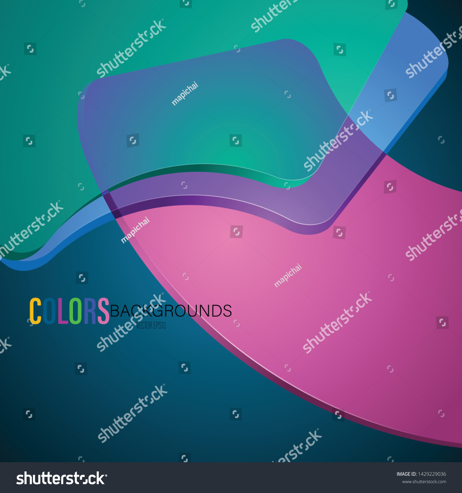 Beautiful Translucent Colors Scene Vector Graphics Stock Vector ...
