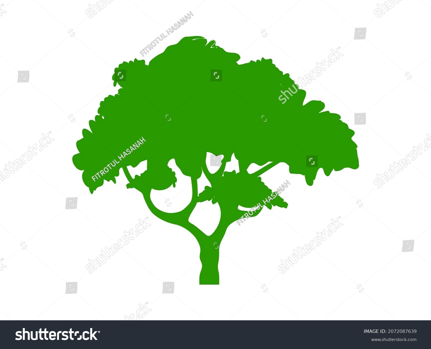 Beautiful Tree Logo Vector Editable Isolated Stock Vector (Royalty Free ...