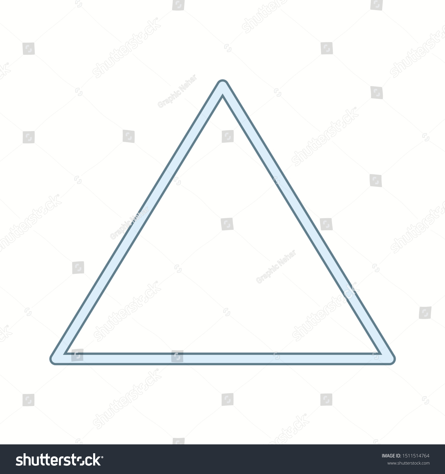 Beautiful Triangle Vector Line Icon Stock Vector (Royalty Free ...