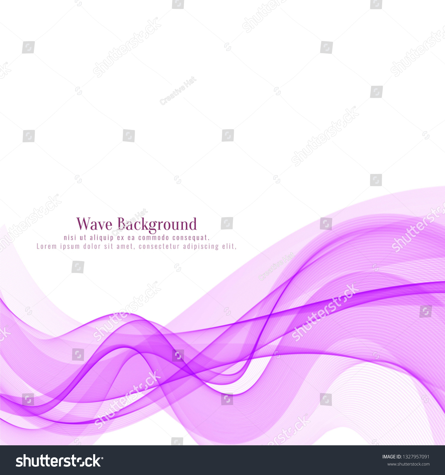 Beautiful Vector Pink Wave Design Background Stock Vector (Royalty Free ...