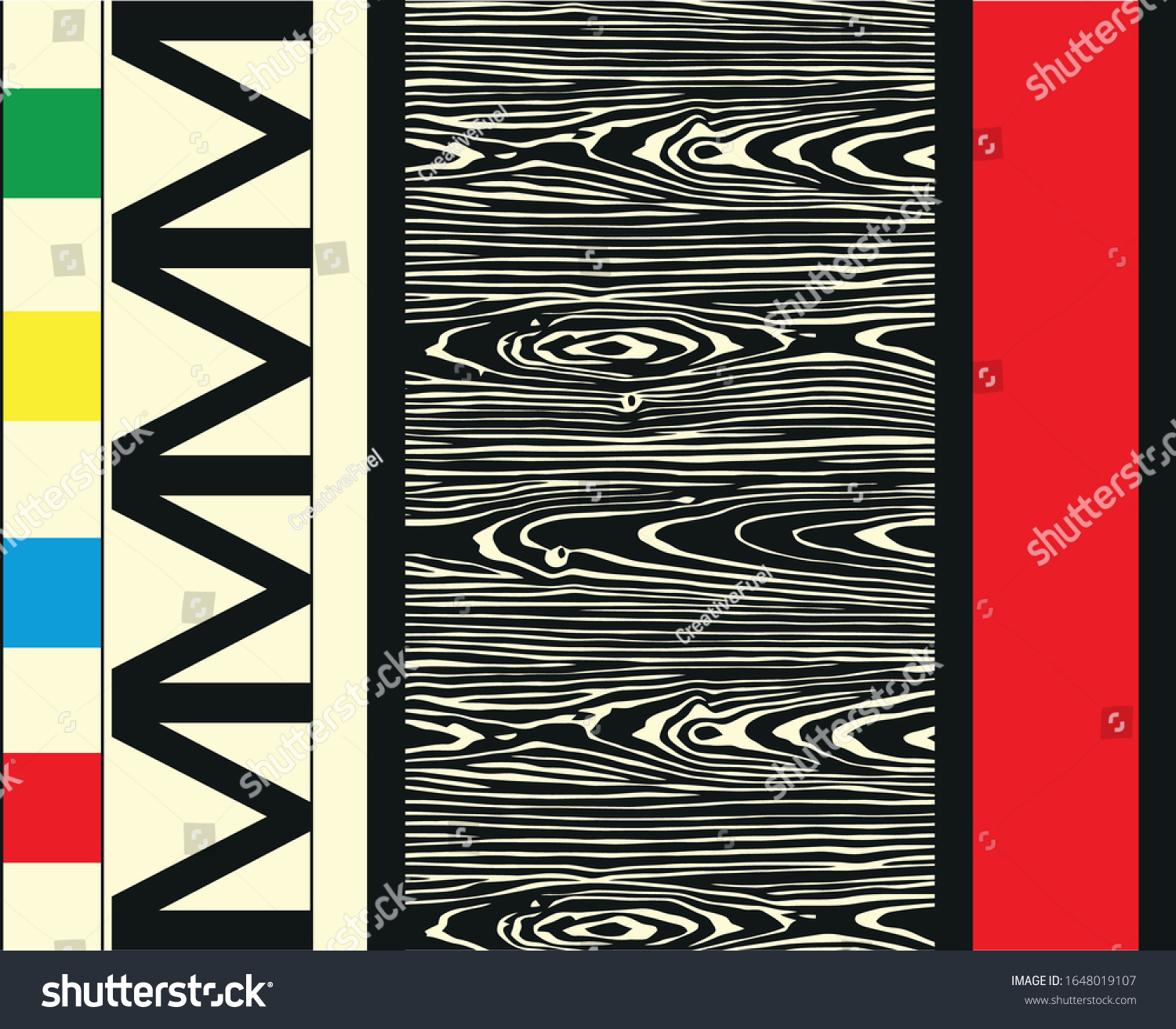 Beautiful Vector Wooden Border Design Stock Vector (Royalty Free ...