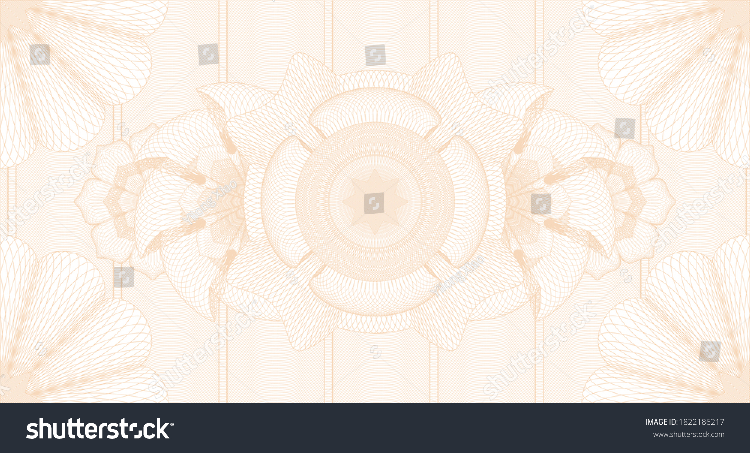 Beautiful Watermark Banknotes Vector Illustration Complex Stock Vector ...