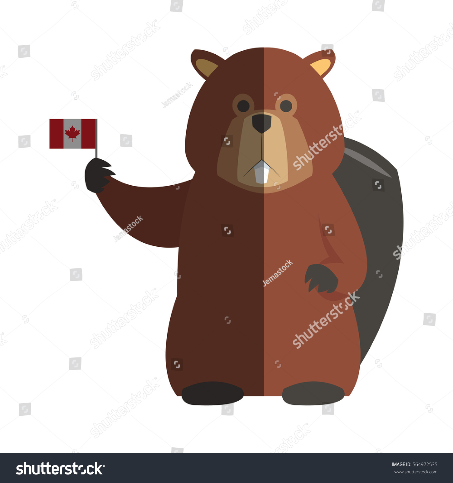 Beaver Cartoon Icon Stock Vector (Royalty Free) 564972535 | Shutterstock