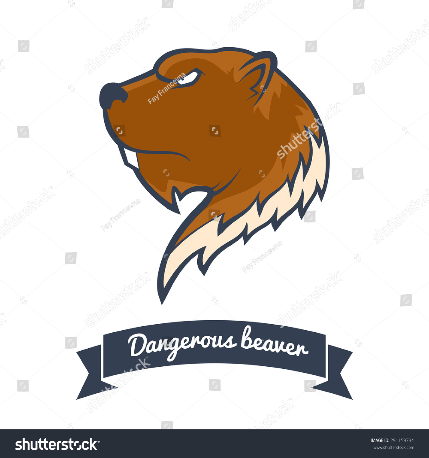 Beaver Logo Stock Vector (Royalty Free) 291159734 - Shutterstock