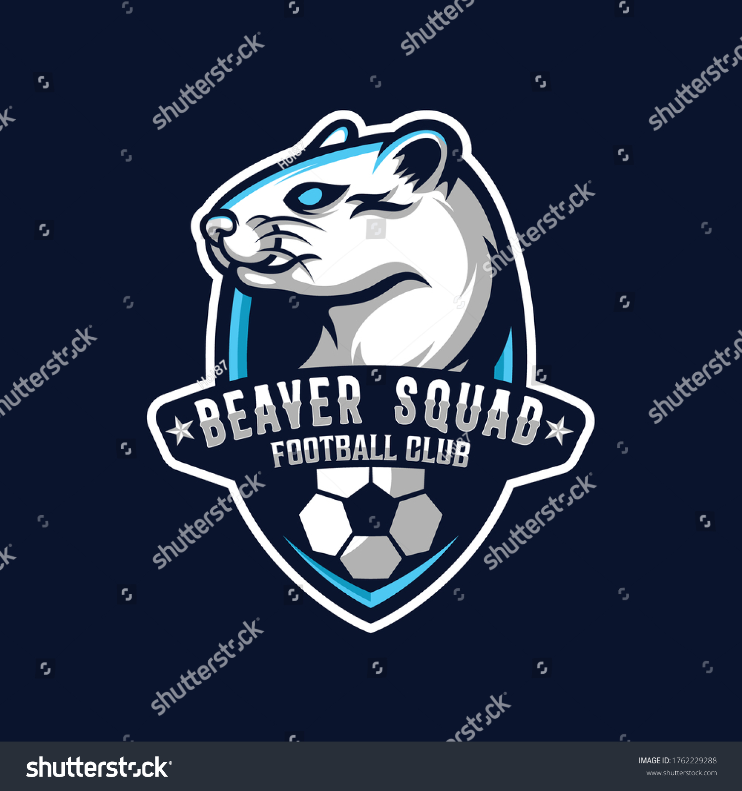 Beaver Sport Logo Design Vector Stock Vector (Royalty Free) 1762229288 ...