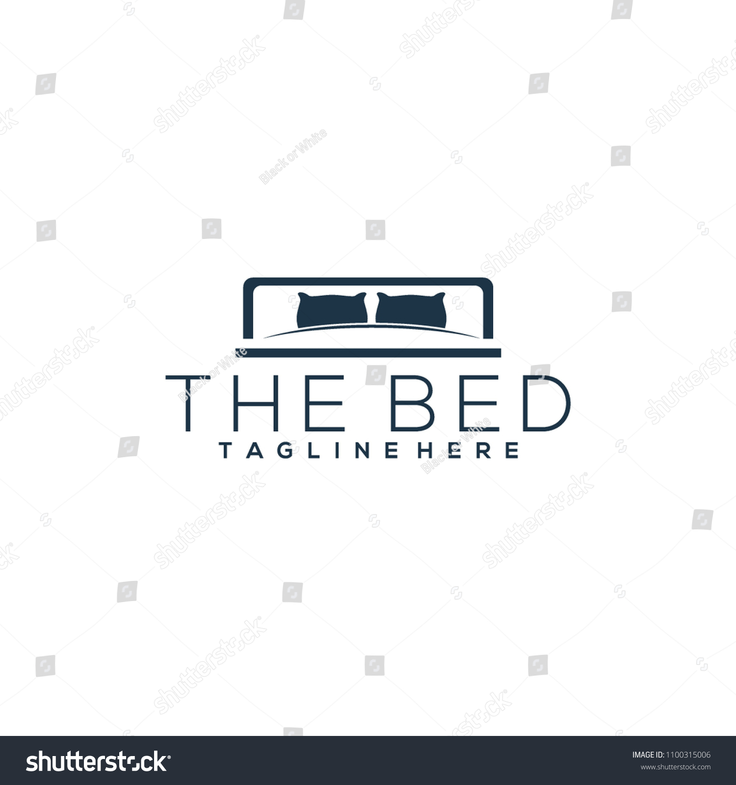 Bed Logo Design Stock Vector (Royalty Free) 1100315006 | Shutterstock