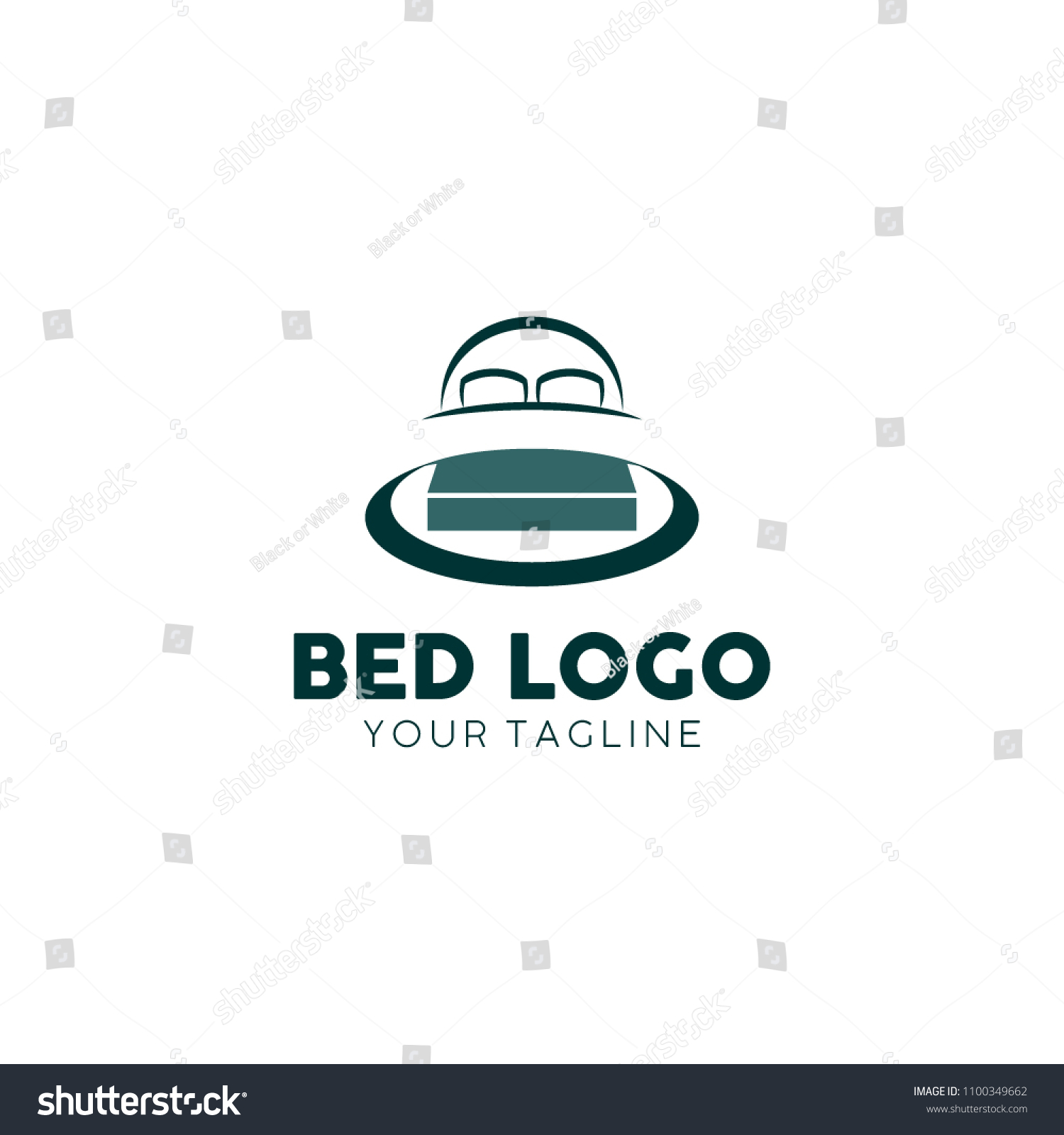 Bed Logo Design Stock Vector (Royalty Free) 1100349662 | Shutterstock