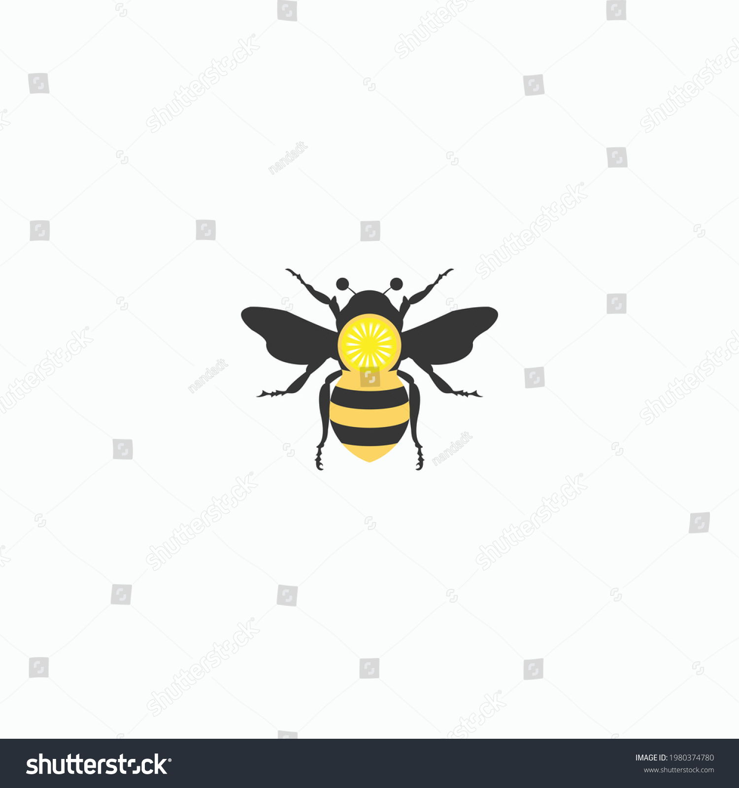 Bee Motorcycle Logo Combination Stock Vector (Royalty Free) 1980374780 ...