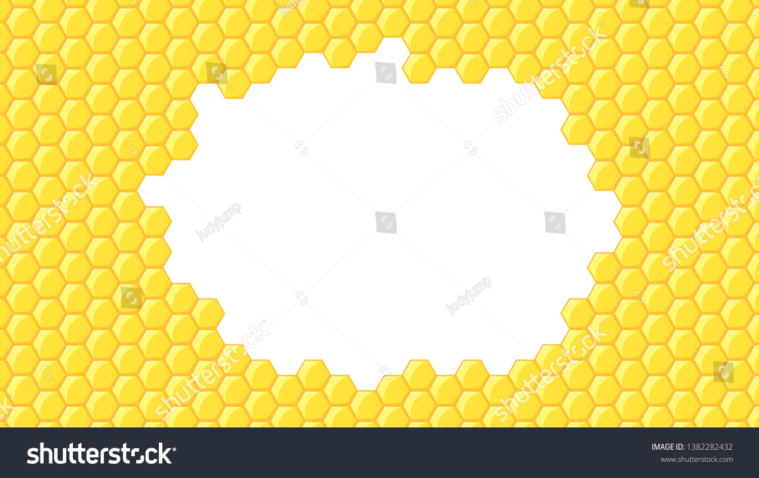 Bee Comb Pattern Vector Bee Comb Stock Vector (Royalty Free) 1382282432