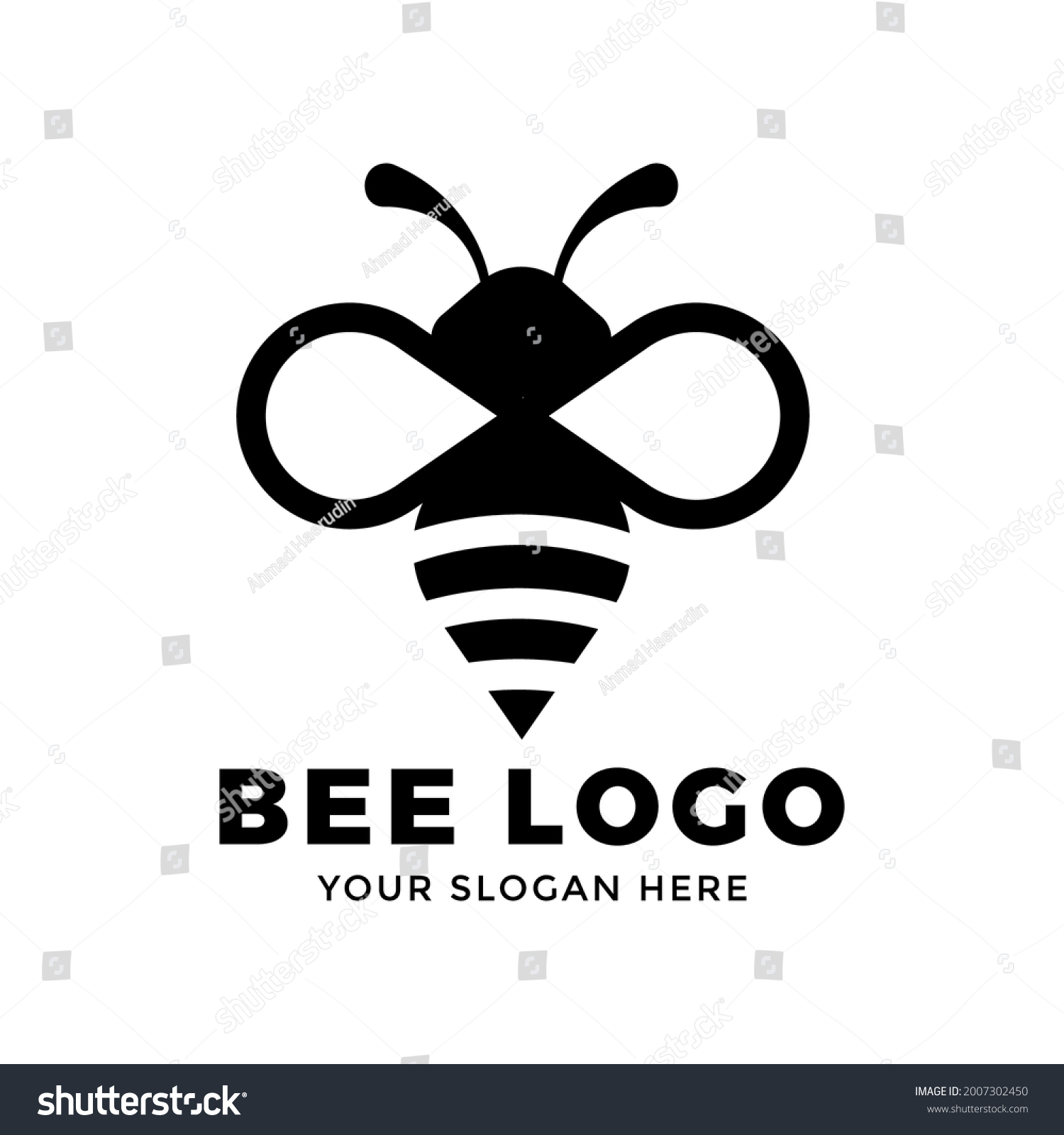 Bee Concepts Logo Vector Graphic Abstract Stock Vector (Royalty Free ...