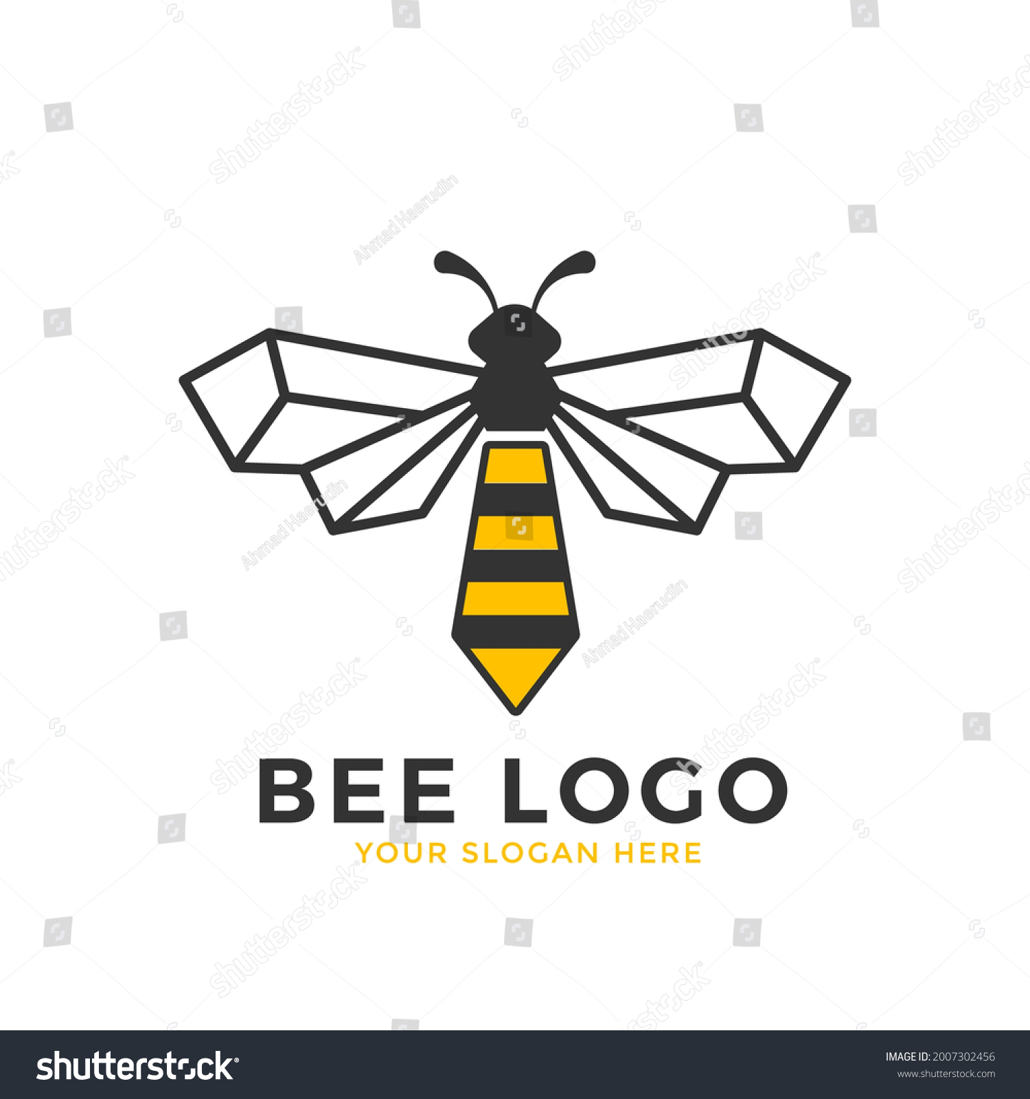 Bee Concepts Logo Vector Graphic Abstract Stock Vector (Royalty Free ...