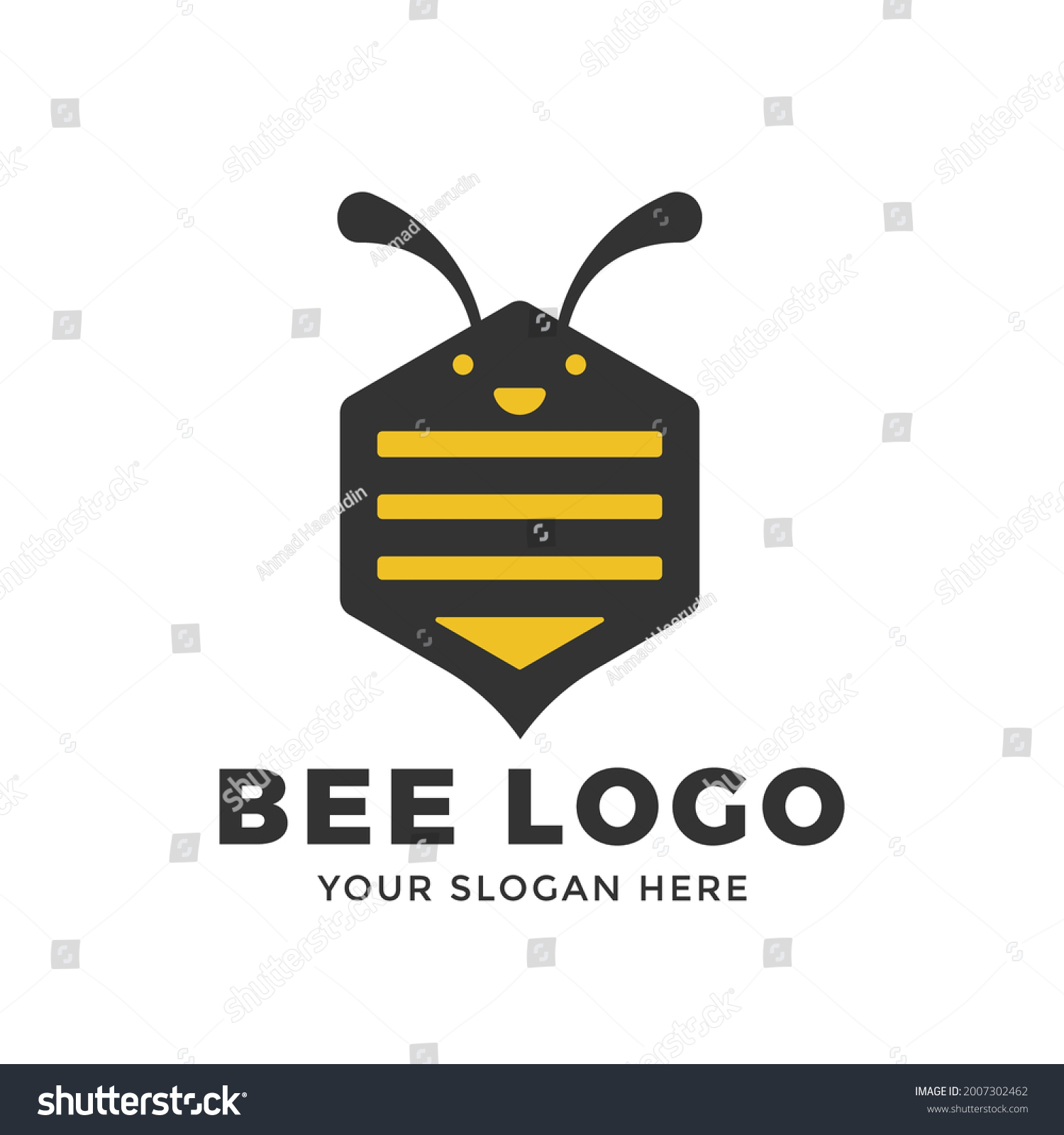 Bee Concepts Logo Vector Graphic Abstract Stock Vector (Royalty Free ...