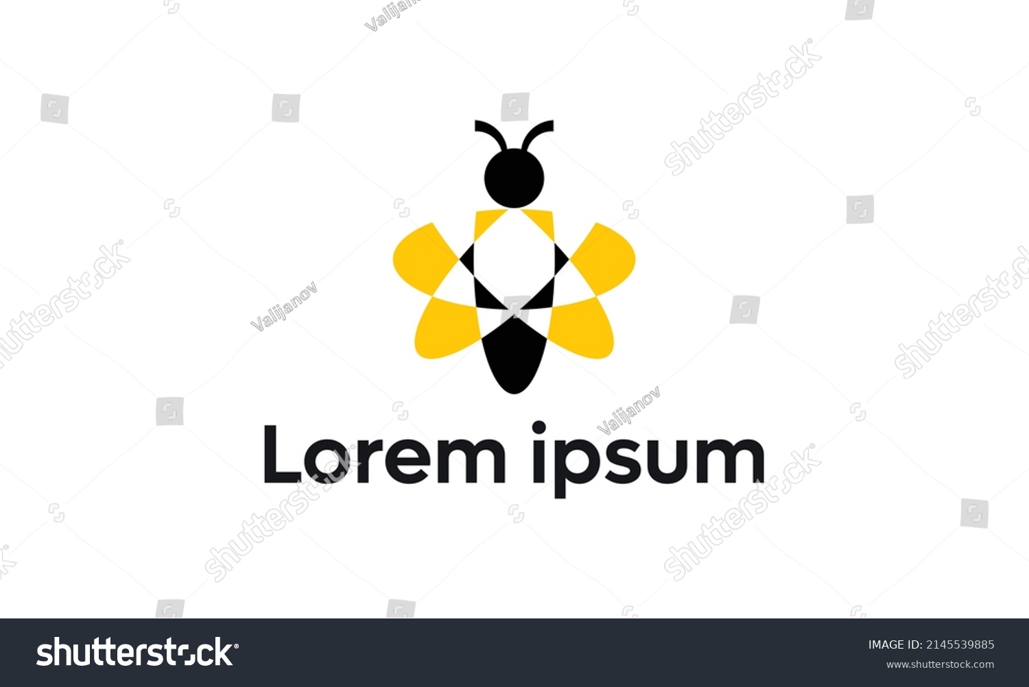 Bee Concepts Logo Vector Graphic Abstract Stock Vector (Royalty Free) 2145539885 | Shutterstock