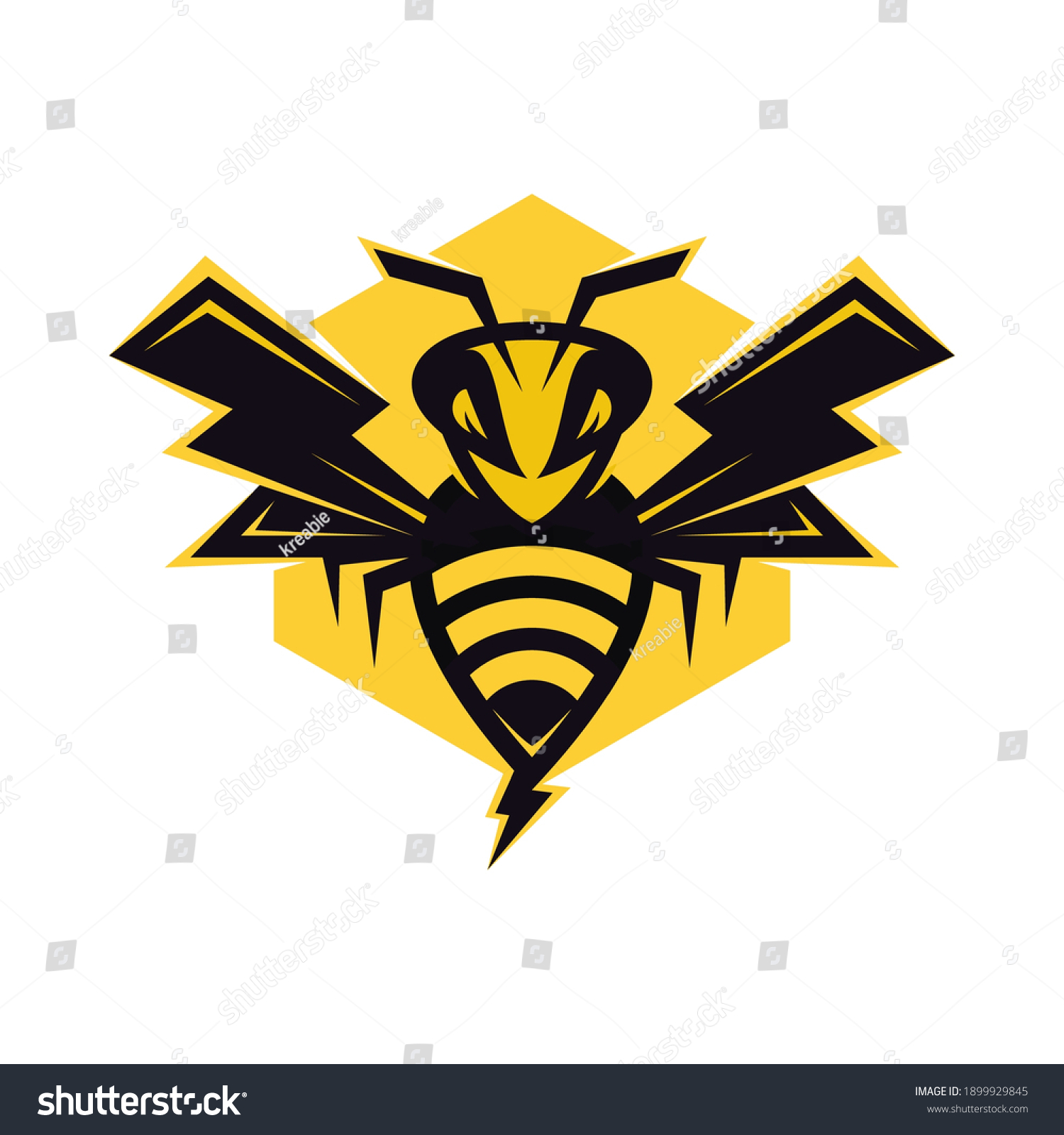 Bee Electric Logo Editabale Files: เวกเตอร์สต็อก (ปลอดค่าลิขสิทธิ์ ...