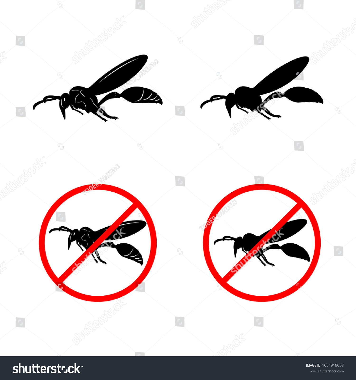 Bee Graphic Design Template Stock Vector (Royalty Free) 1051919003
