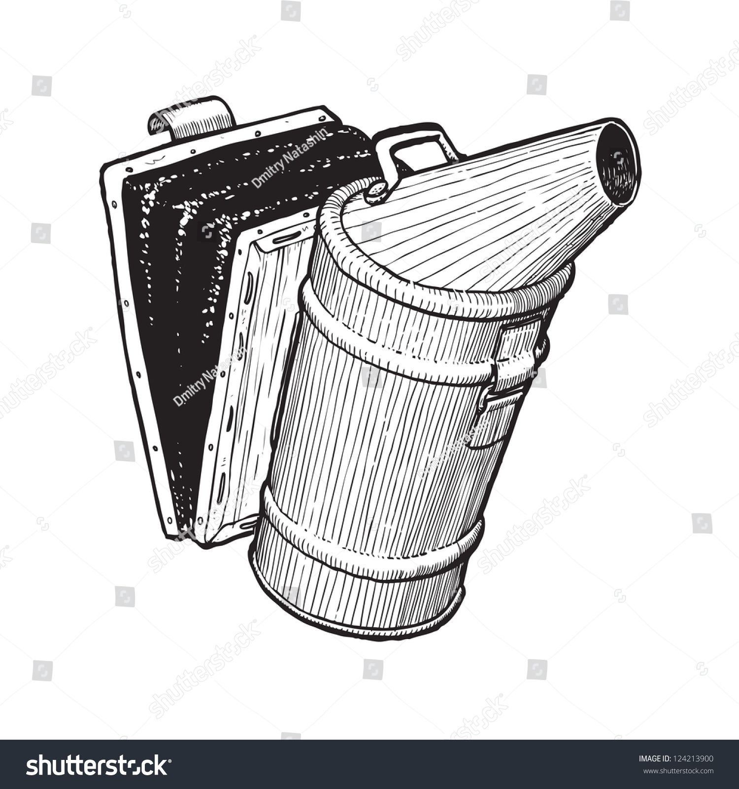 Bee Hive Smoker Stock Vector (Royalty Free) 124213900