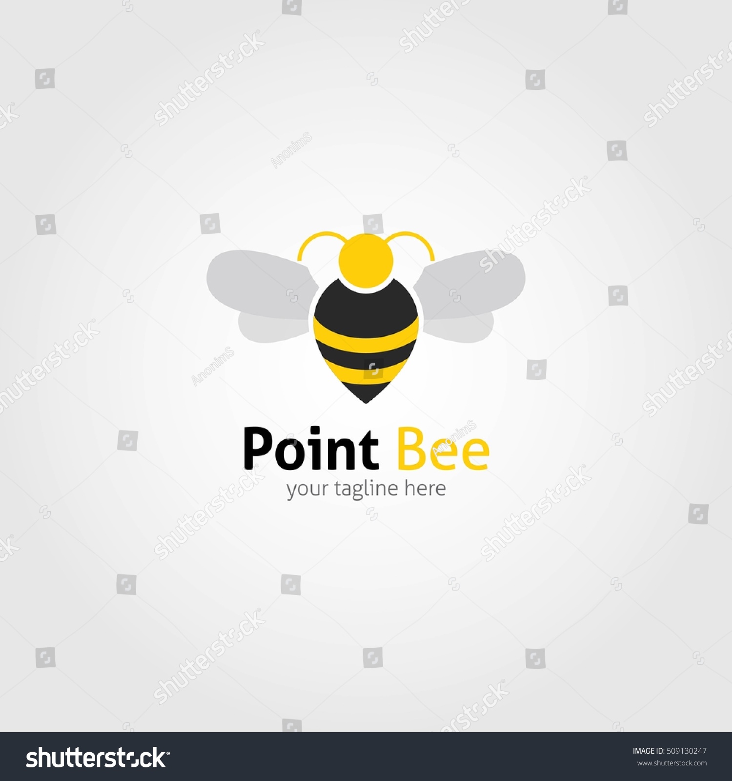 Bee Logo Design Template Vector Illustration Stock Vector (Royalty Free ...