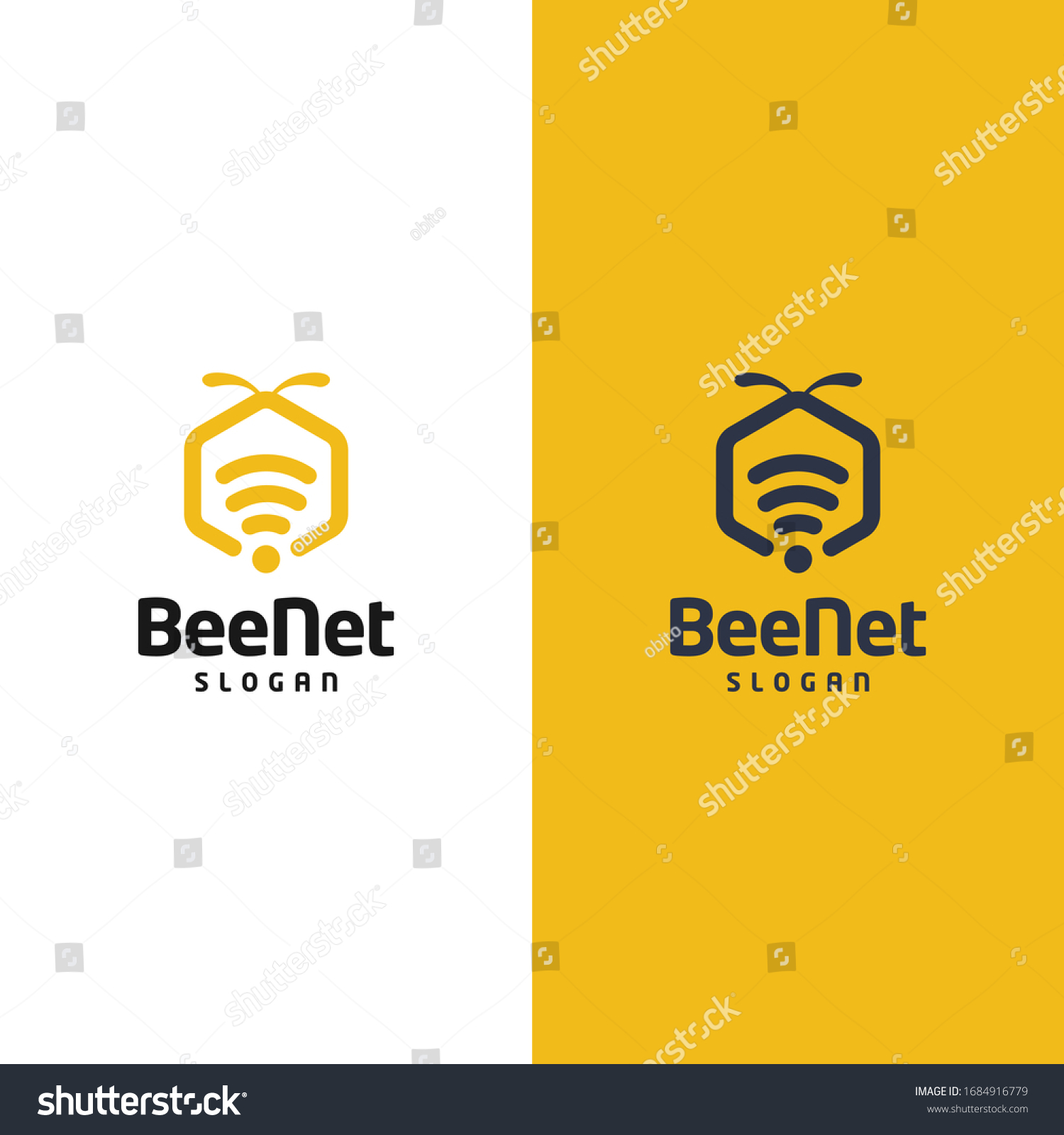 Bee Net Vector Graphic Template Download Stock Vector (Royalty Free ...