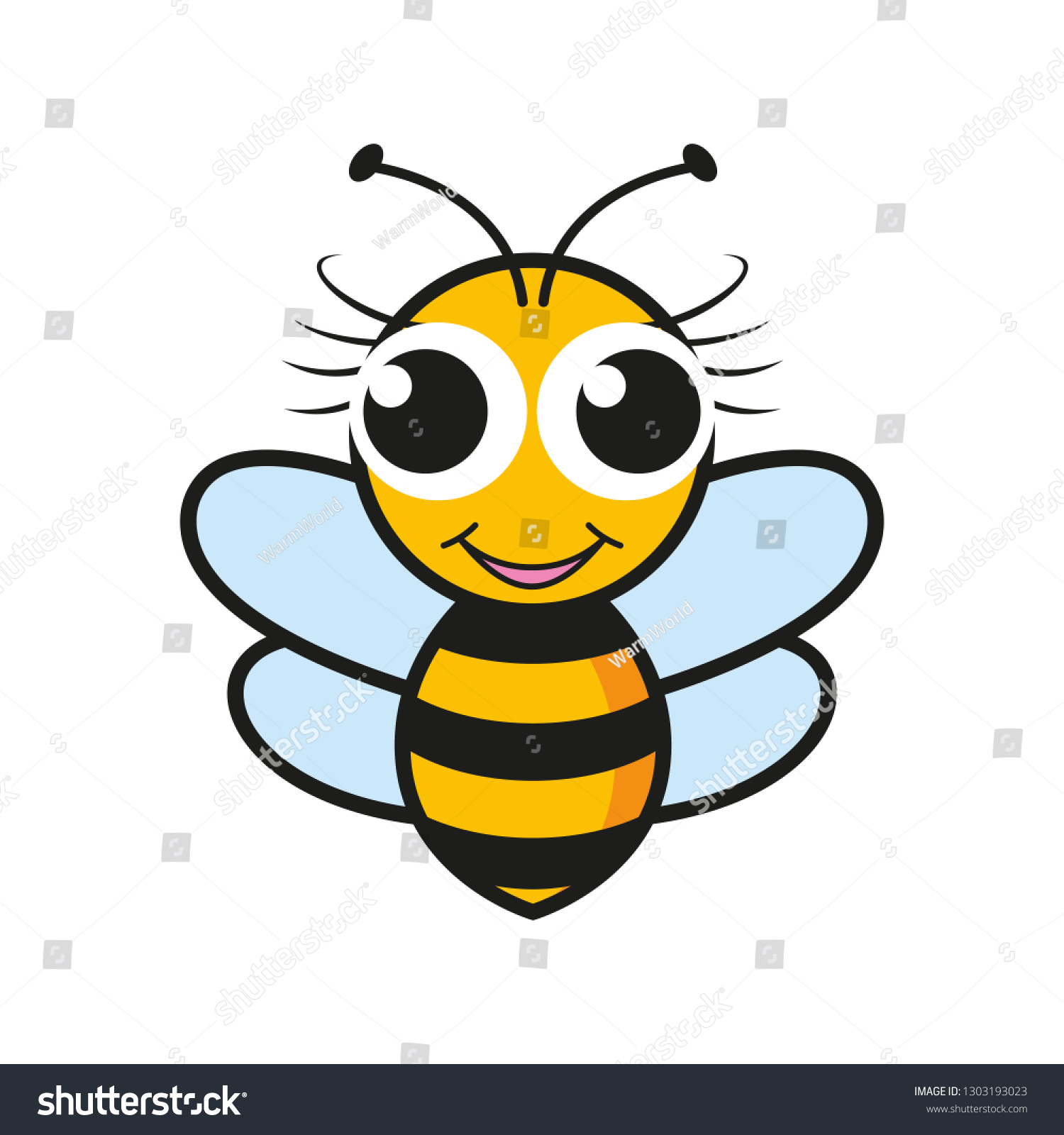 Símbolo de abeja. Ilustración del vector: vector de stock (libre de ...