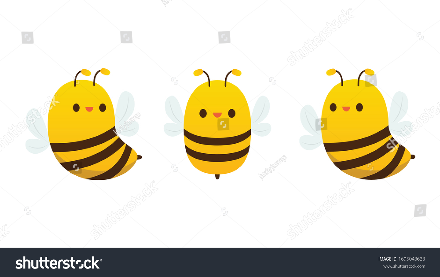 Bee Vector Bee Character Design Free Stock Vector (Royalty Free) 1695043633