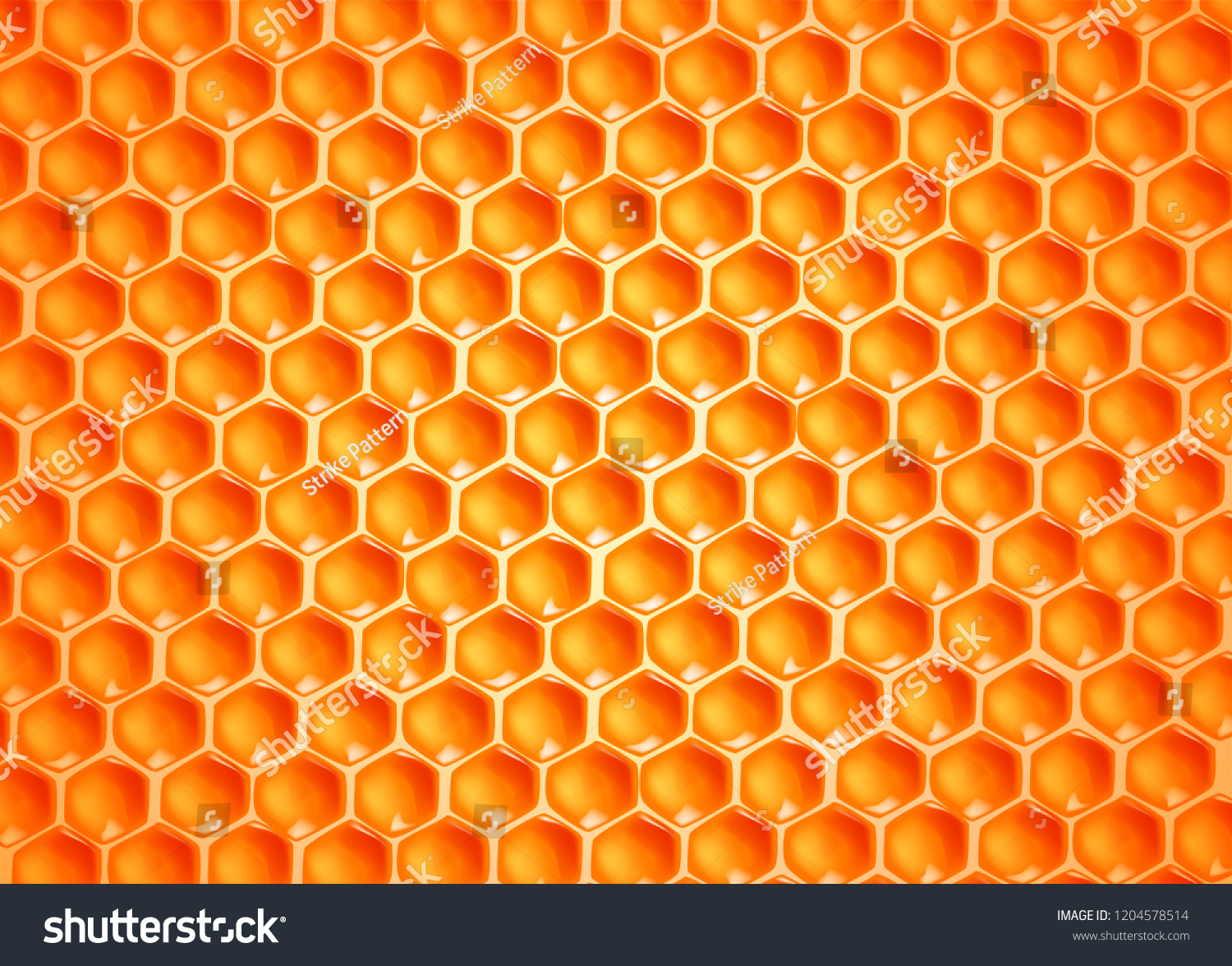 Bee Wax Cells Texture Stock Vector (Royalty Free) 1204578514