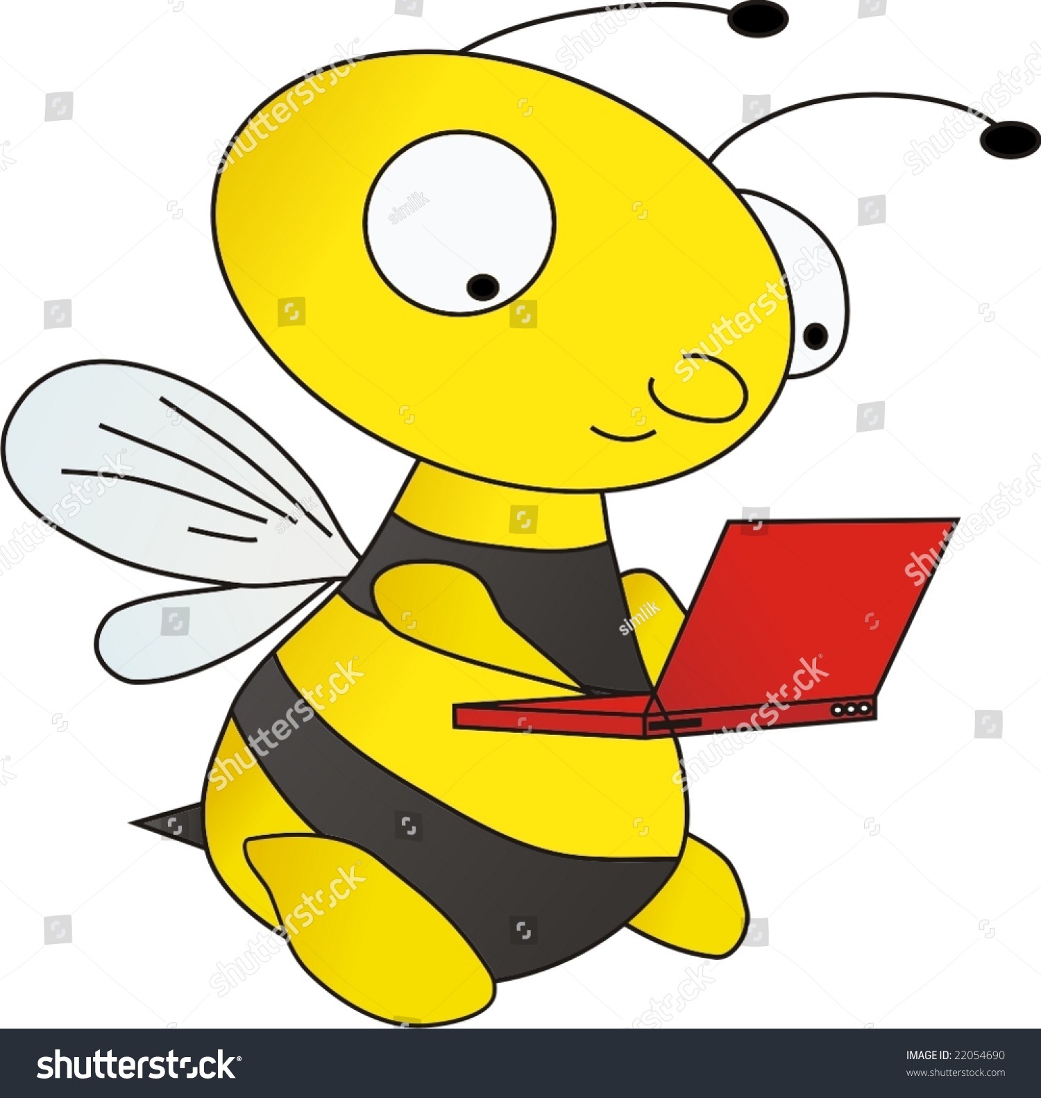 Bee Laptop Vector Stock Vector (Royalty Free) 22054690 | Shutterstock