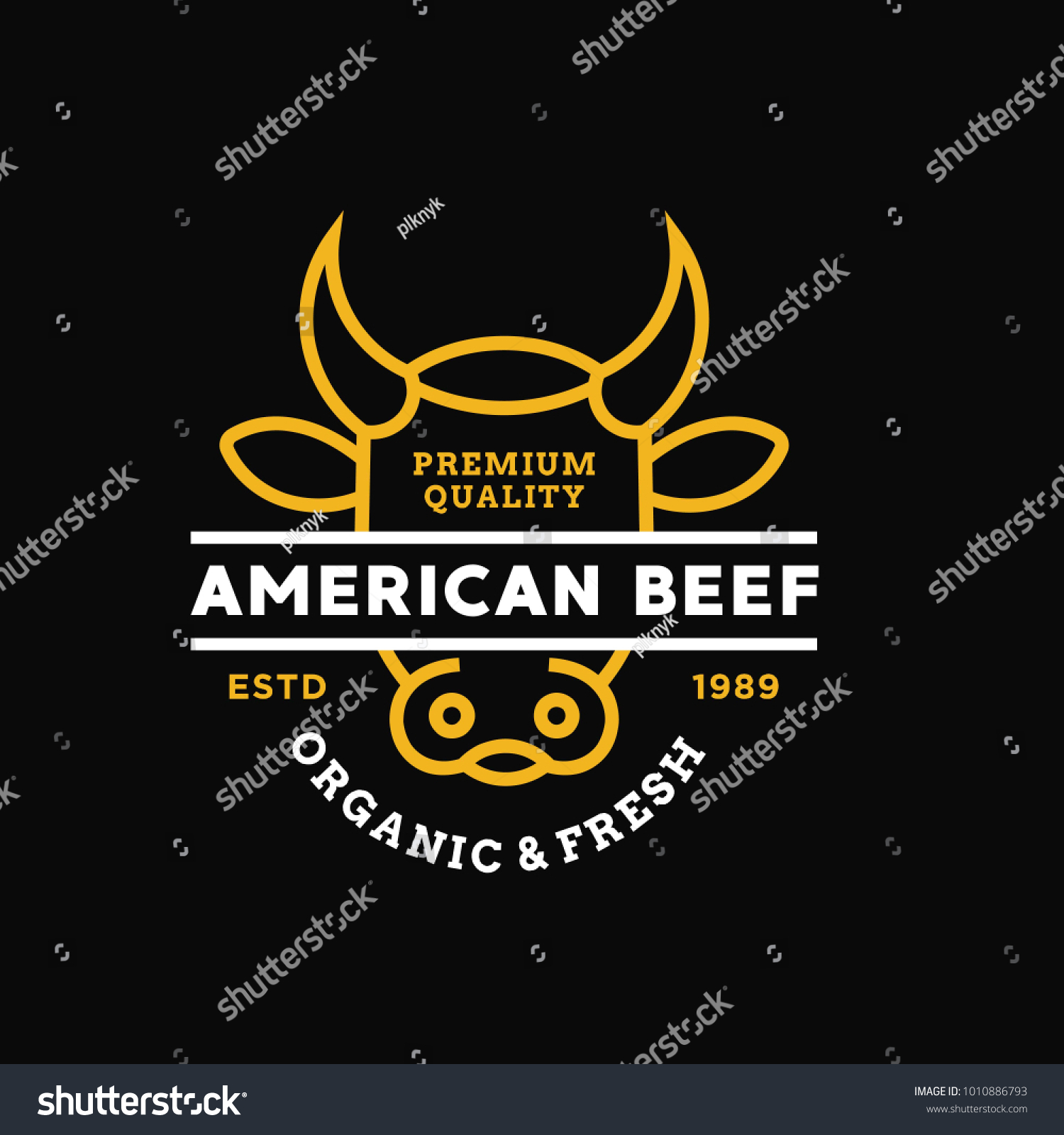 Beef Vector Logoicon Illustration Mascot Stock Vector (Royalty Free ...