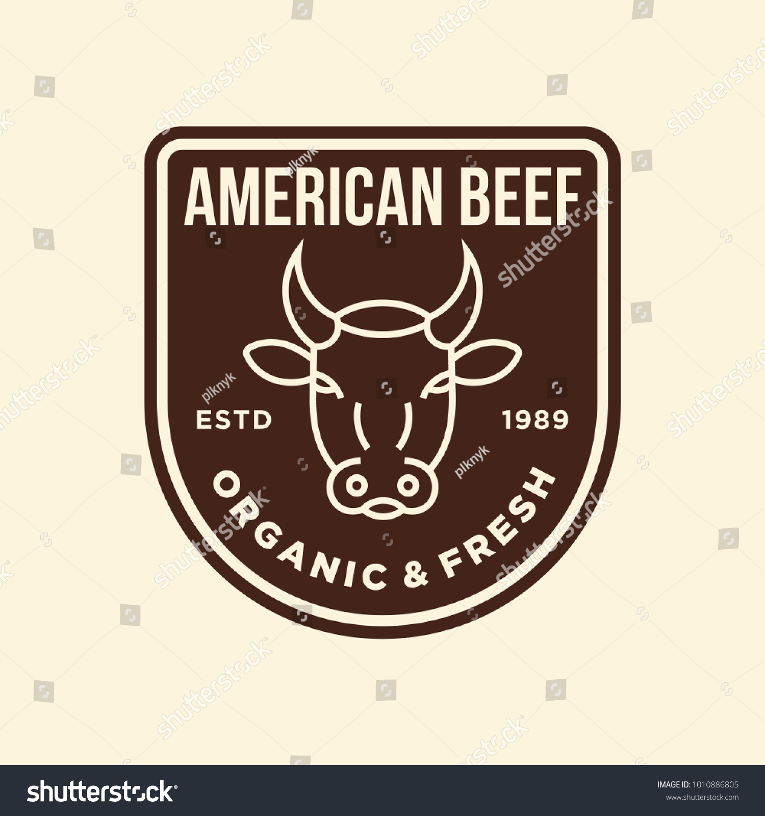 Beef Vector Logoicon Illustration Mascot Stock Vector (Royalty Free ...