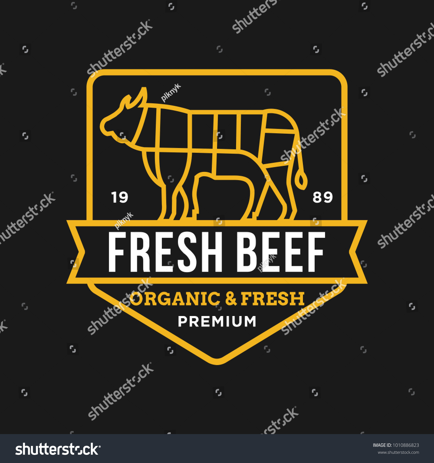 Beef Vector Logoicon Illustration Mascot Stock Vector (Royalty Free ...