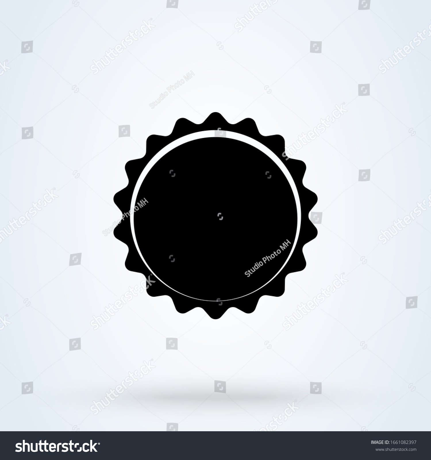 Beer Bottle Cap Vector Illustration Isolated Stock Vector (Royalty Free ...