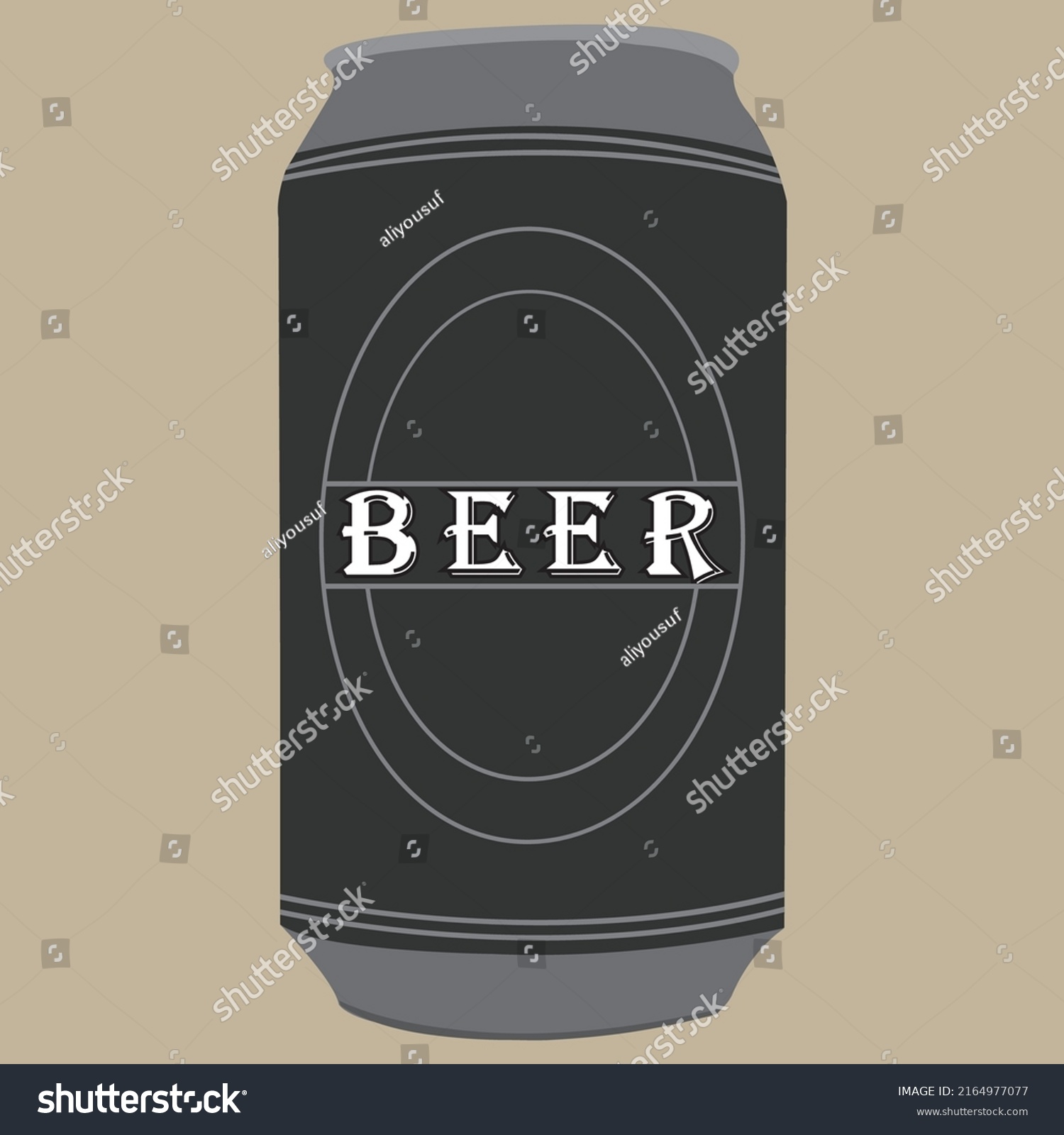 Beer Can Design Vector Art Stock Vector (Royalty Free) 2164977077 ...