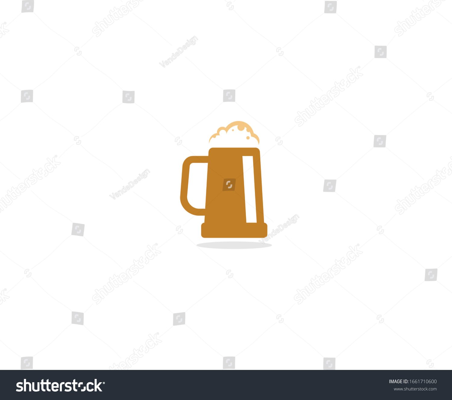 Beer Glass Logo Vector Icon Stock Vector (Royalty Free) 1661710600 ...