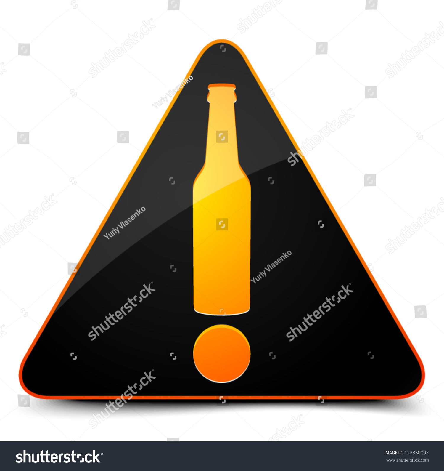 Beer Hazard Sign Stock Vector (Royalty Free) 123850003 | Shutterstock
