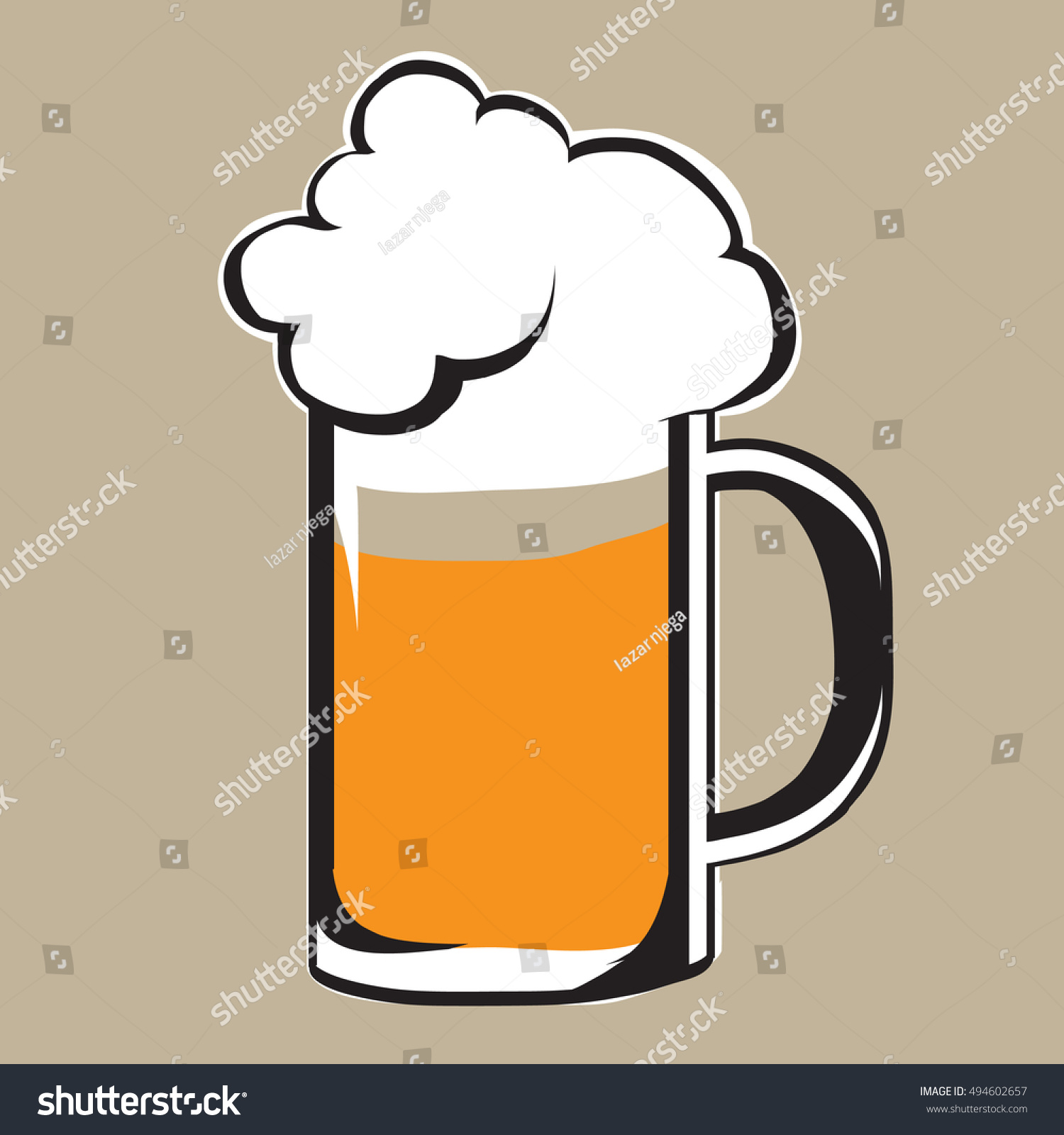 Beer Iconsimple Vector Illustration Stock Vector (Royalty Free ...