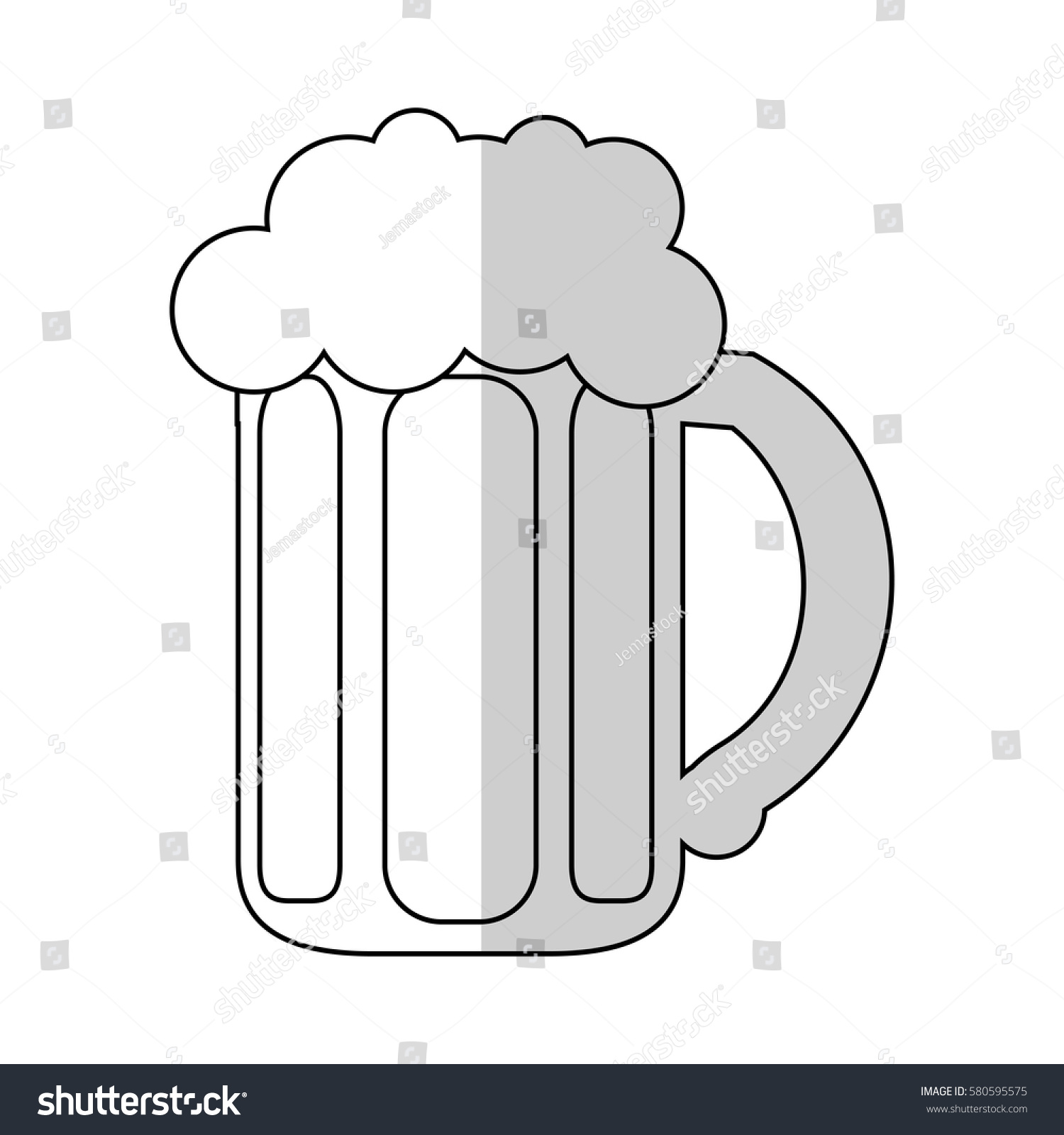 Beer Jar Icon Stock Vector (Royalty Free) 580595575 | Shutterstock