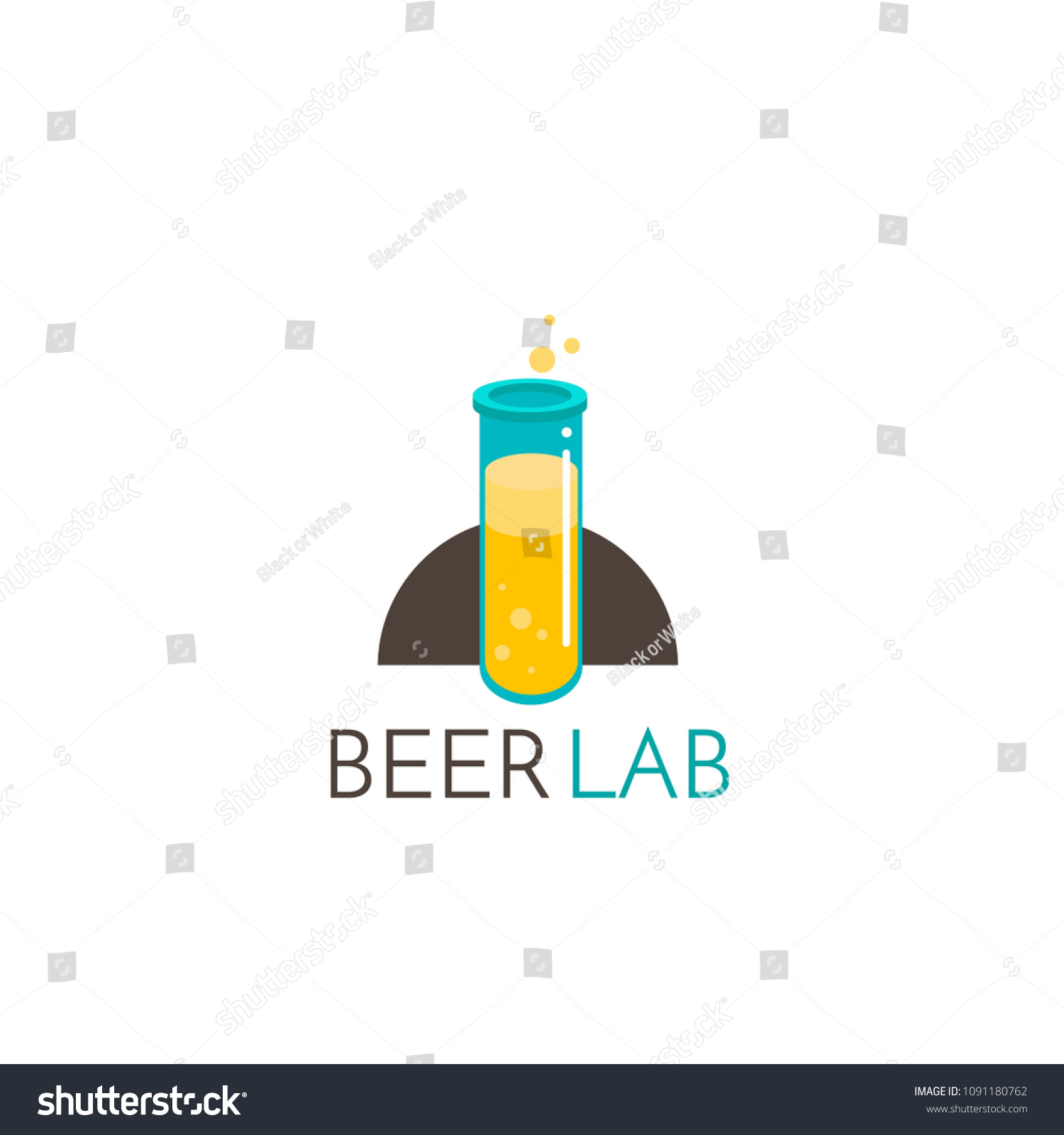 Beer Lab Logo Design Stock Vector (Royalty Free) 1091180762