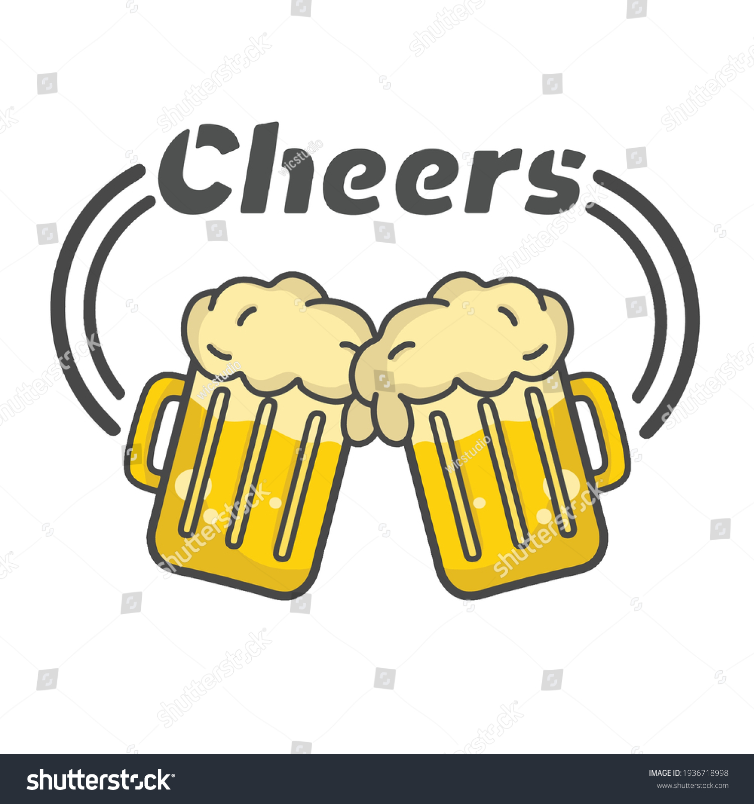 Beer Logo Icon Vector Template Design 库存矢量图（免版税）1936718998 | Shutterstock