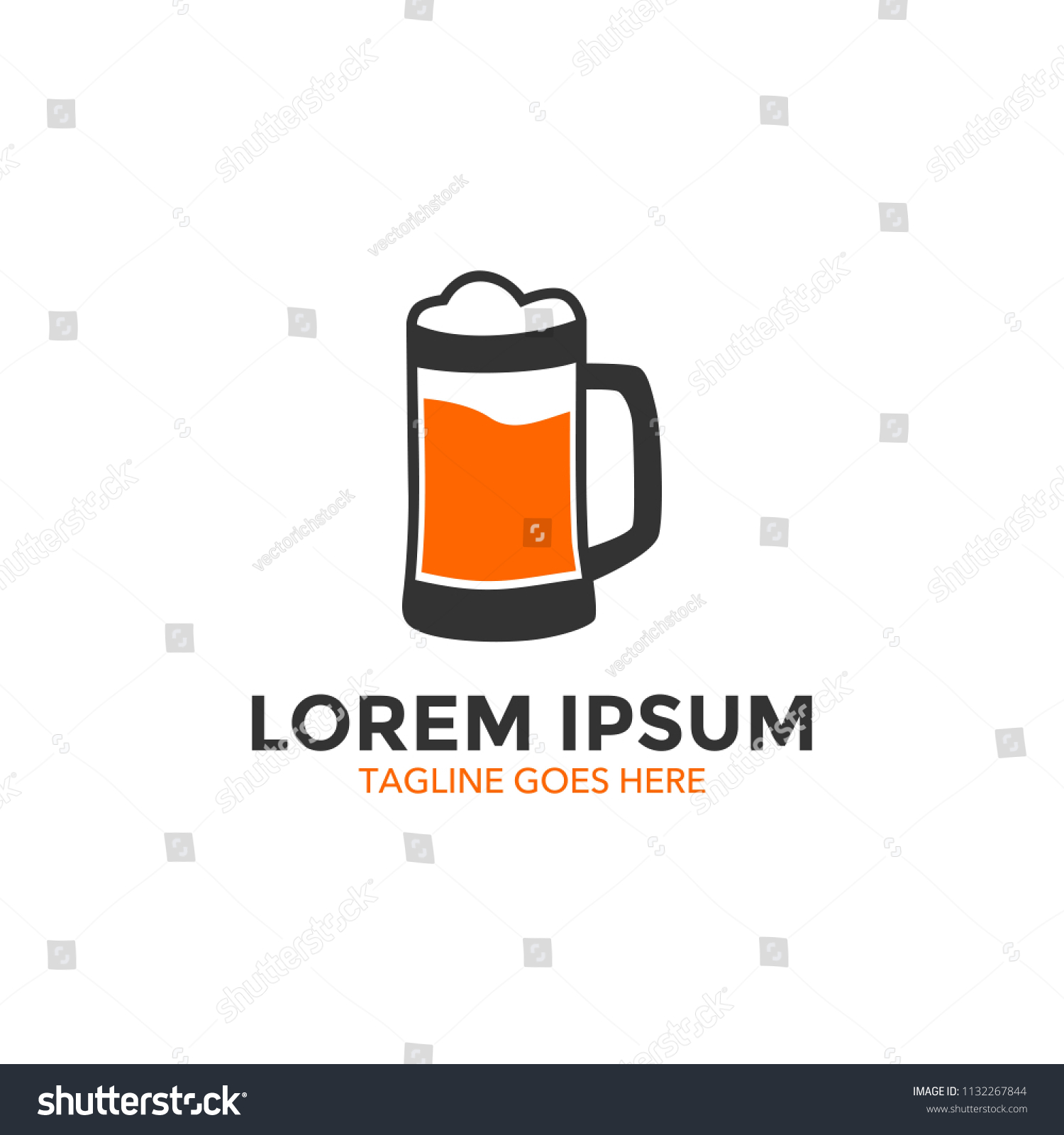 Beer Logo Template Unique Stock Vector (Royalty Free) 1132267844 ...