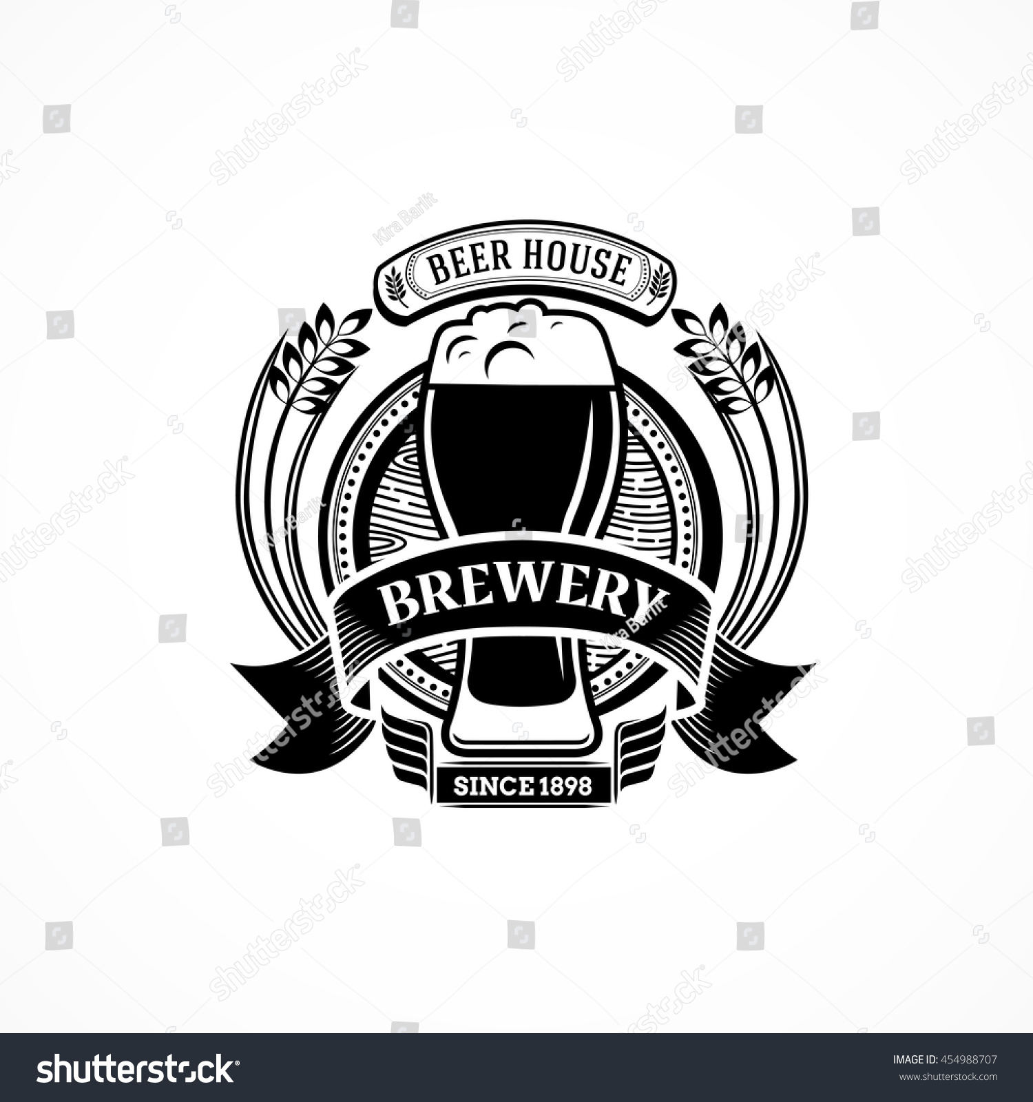 Beer Retro Logo Stock Vector (Royalty Free) 454988707 | Shutterstock