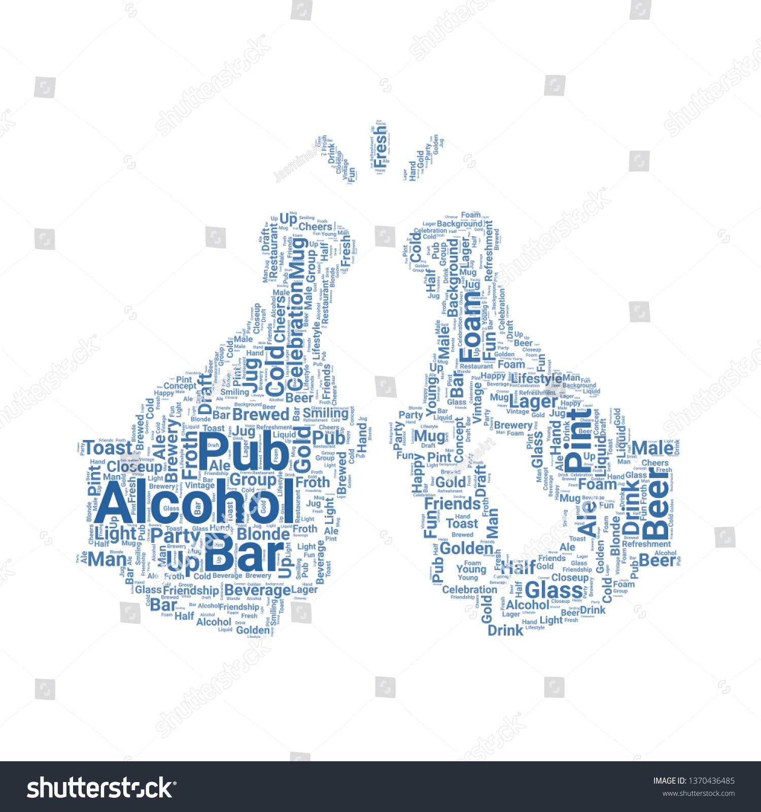 Beer Word Cloud Tag Cloud About Stock Vector (Royalty Free) 1370436485 ...