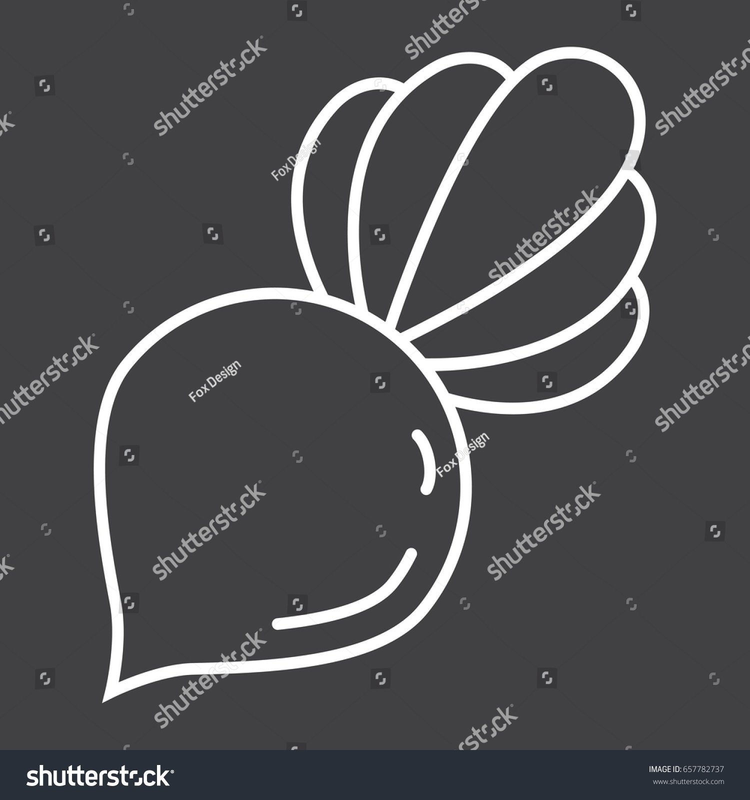 Beet Line Icon Vegetable Diet Vector Stock Vector (Royalty Free) 657782737 | Shutterstock