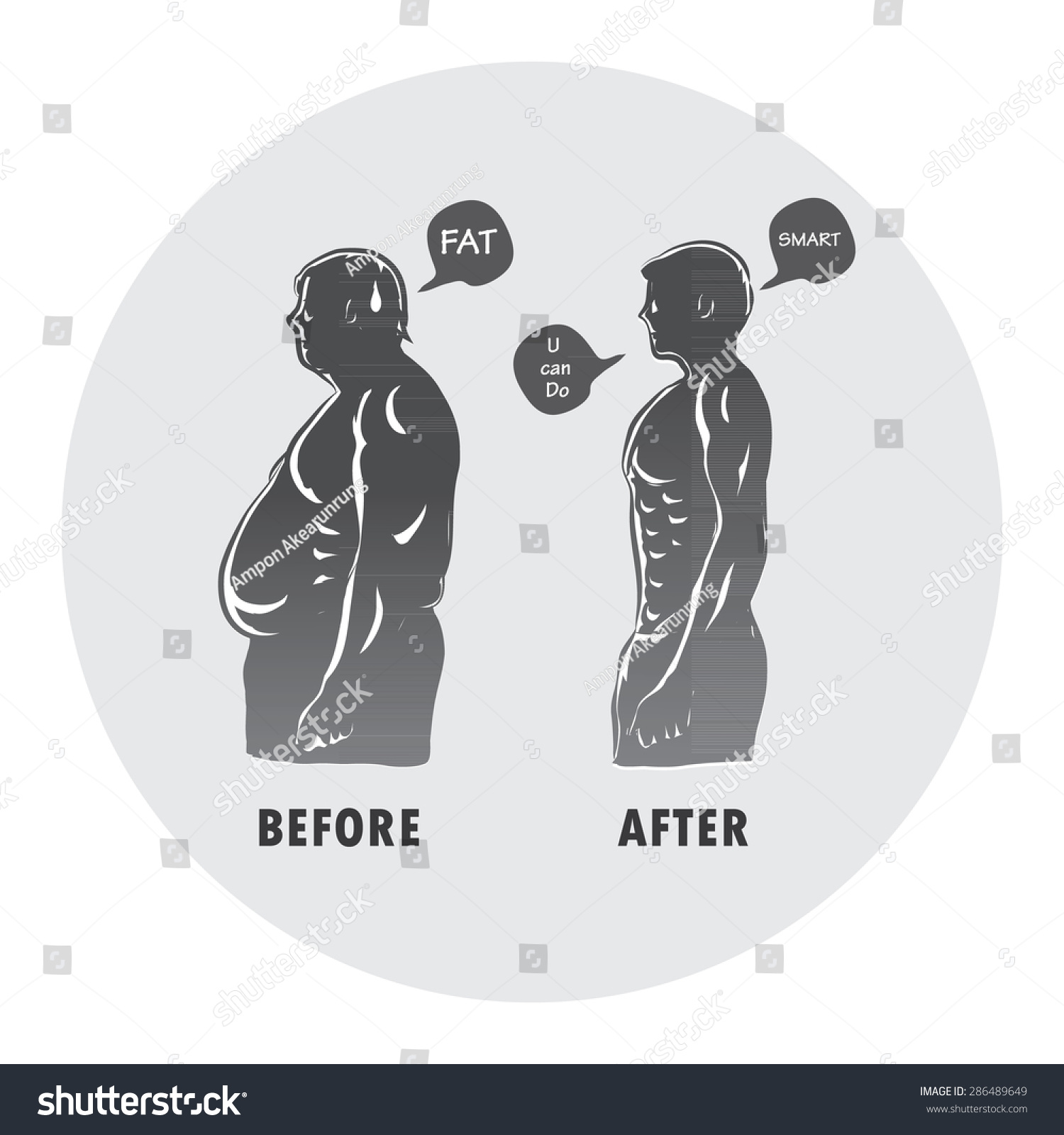 Before After Body Shape Man: Vector có sẵn (miễn phí bản quyền ...
