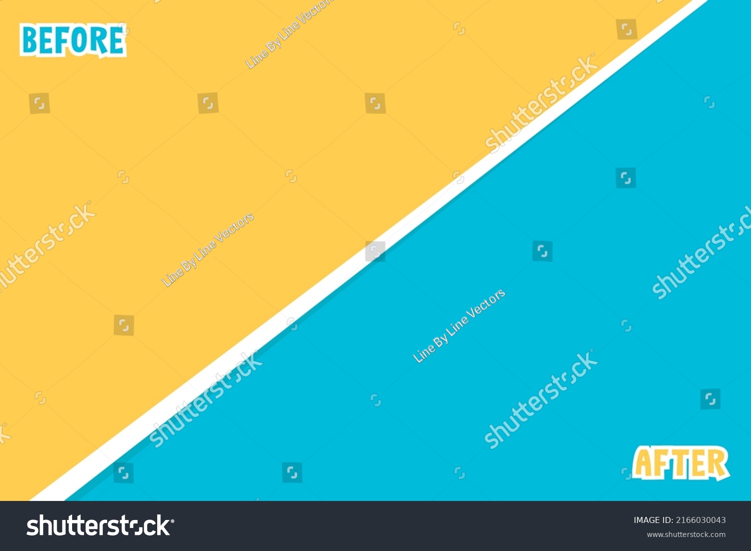 Before After Vector Illustration Background Stock Vector (Royalty Free ...