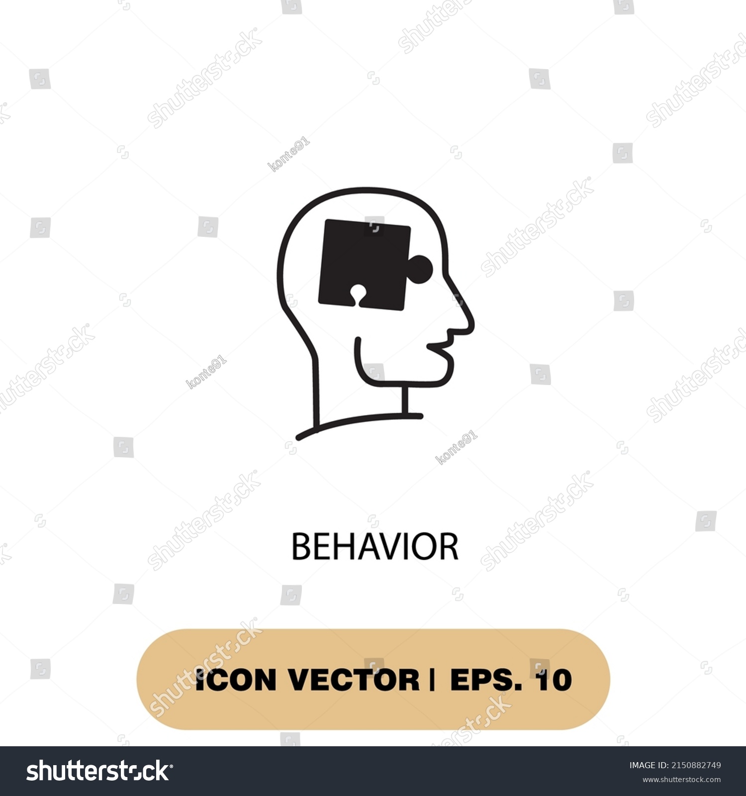 Behavior Icons Symbol Vector Elements Infographic Stock Vector (Royalty ...