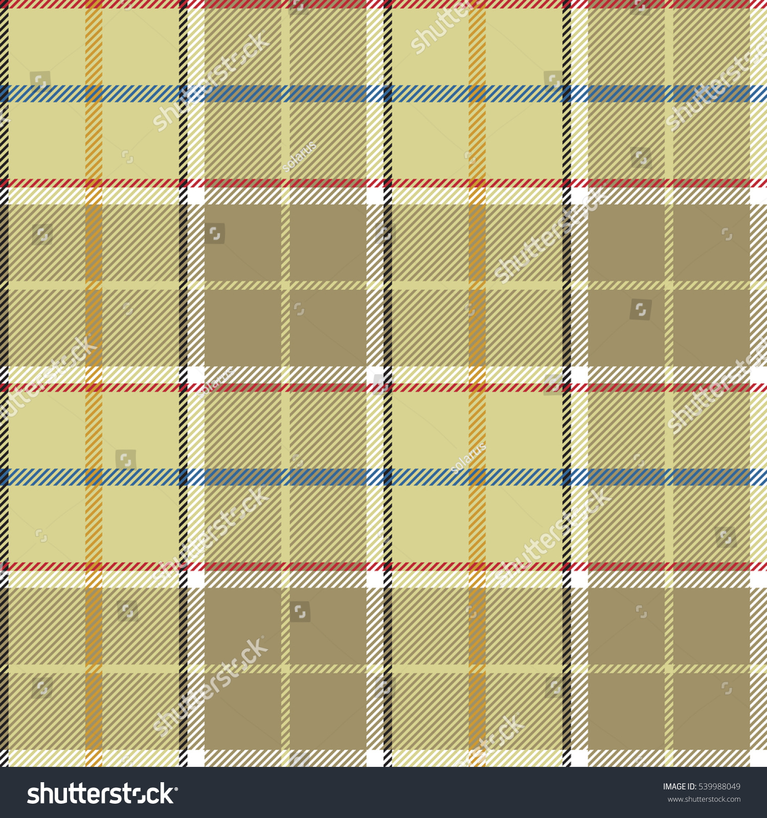 Beige Tartan Fabric Texture Seamless Pattern: vector de stock (libre de ...