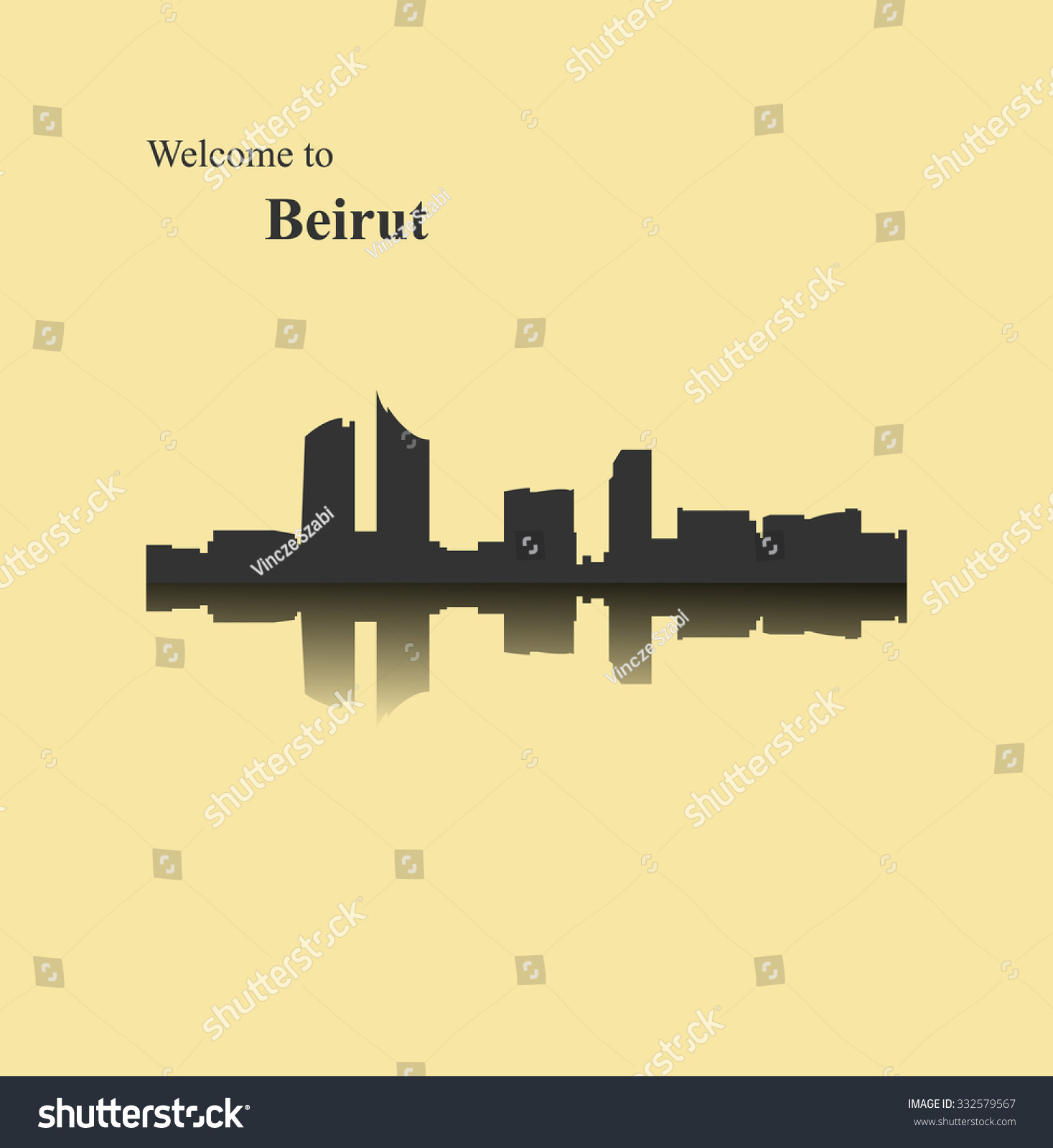 Beirut Lebanon Stock Vector (Royalty Free) 332579567 - Shutterstock