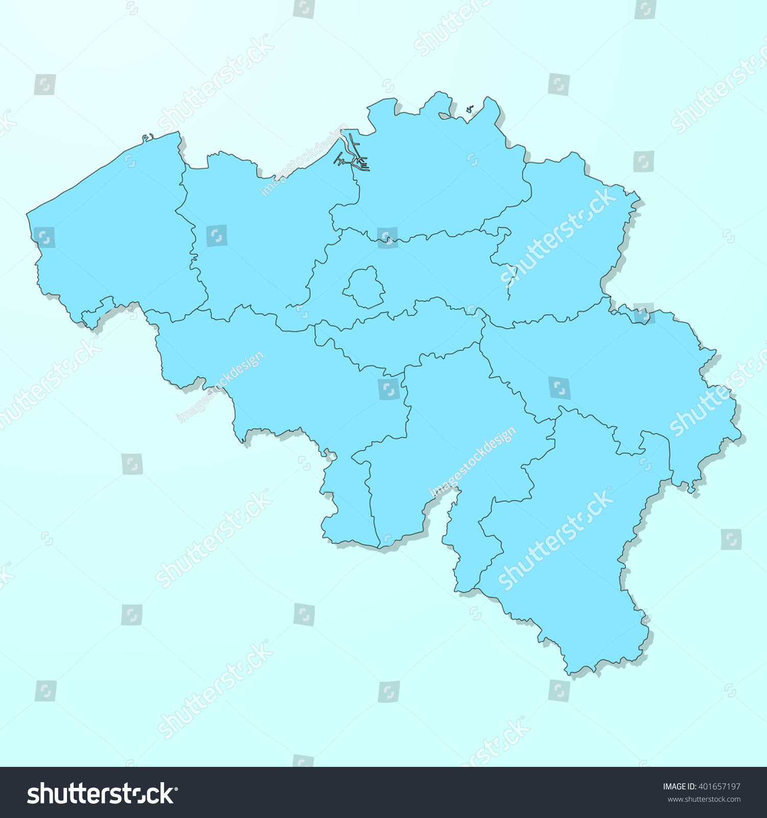 Belgium Blue Map On Degraded Background Stock Vector (Royalty Free ...