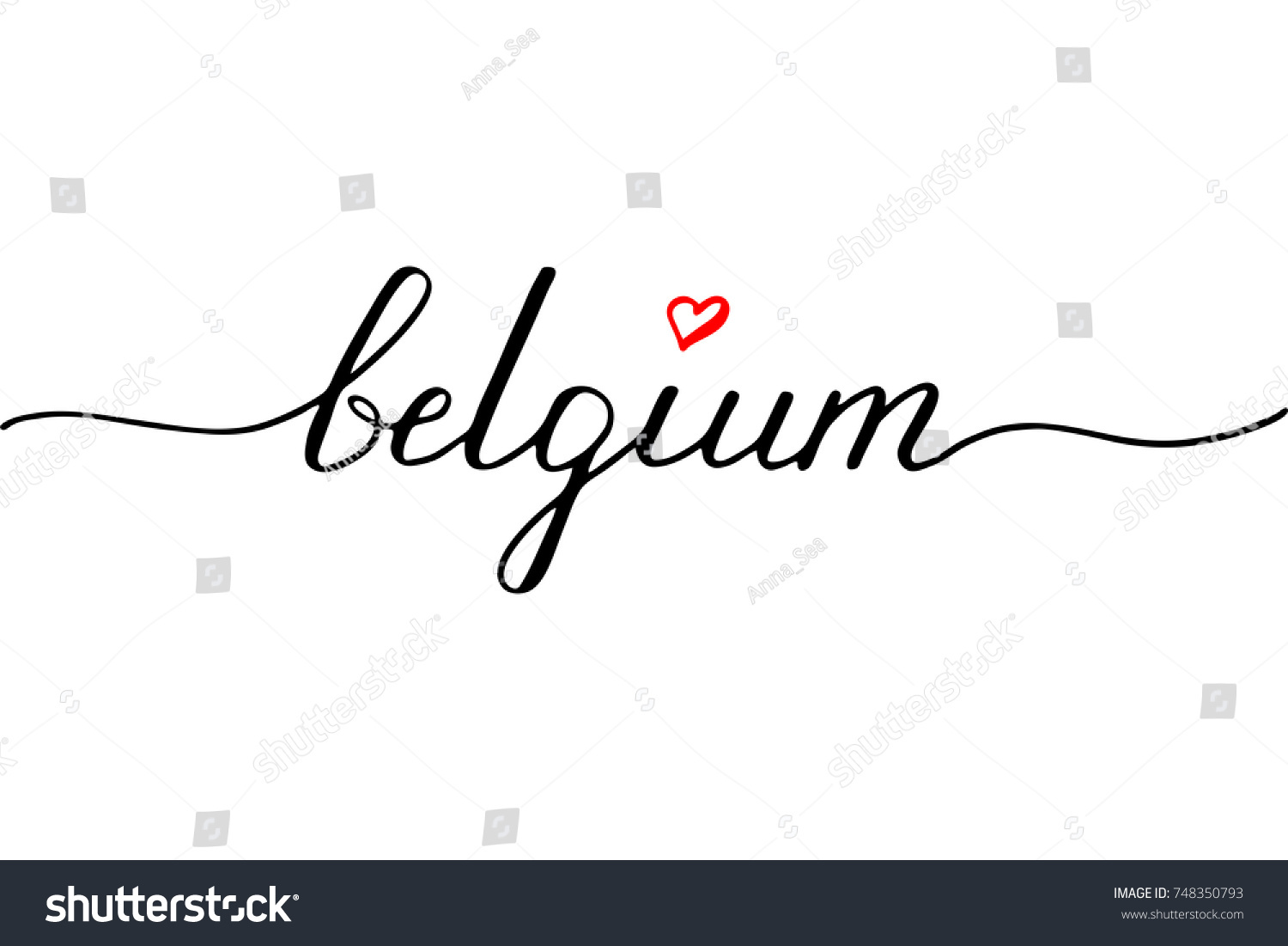 Belgium Handwritten Text Vector Script Modern: เวกเตอร์สต็อก (ปลอดค่า ...