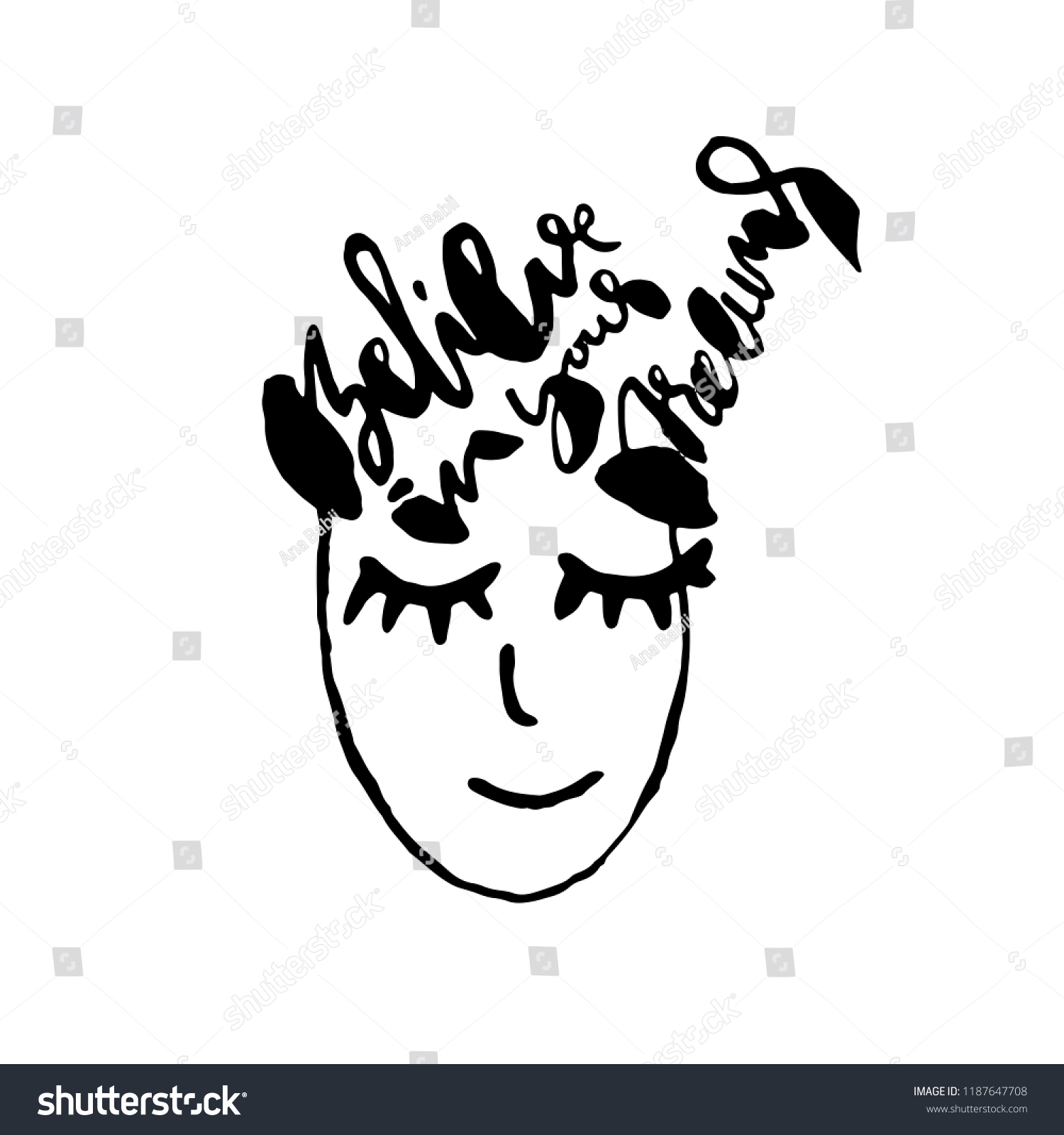 Believe Your Dreams Lettering Poster Face Stock Vector (Royalty Free ... Believe Your Dreams Lettering Poster Face Stock Vector (Royalty Free ...